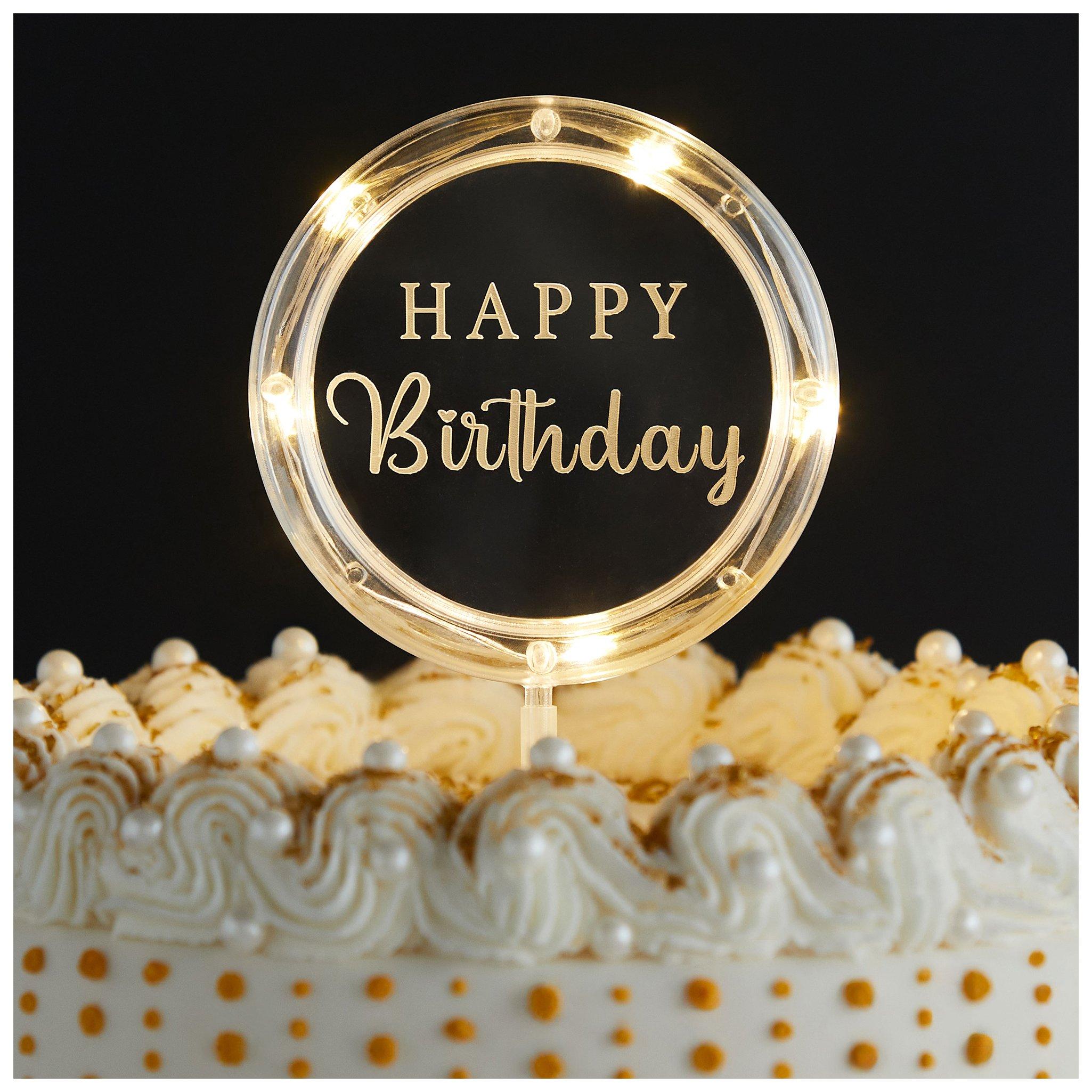 Light Up Happy Birthday Cake Topper | Hobby Lobby | 2467900