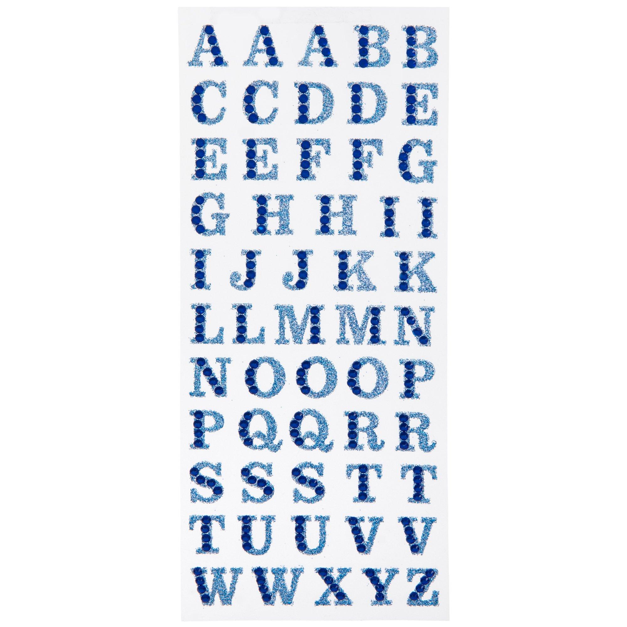 Glitter & Rhinestones Alphabet Stickers | Hobby Lobby | 2467983