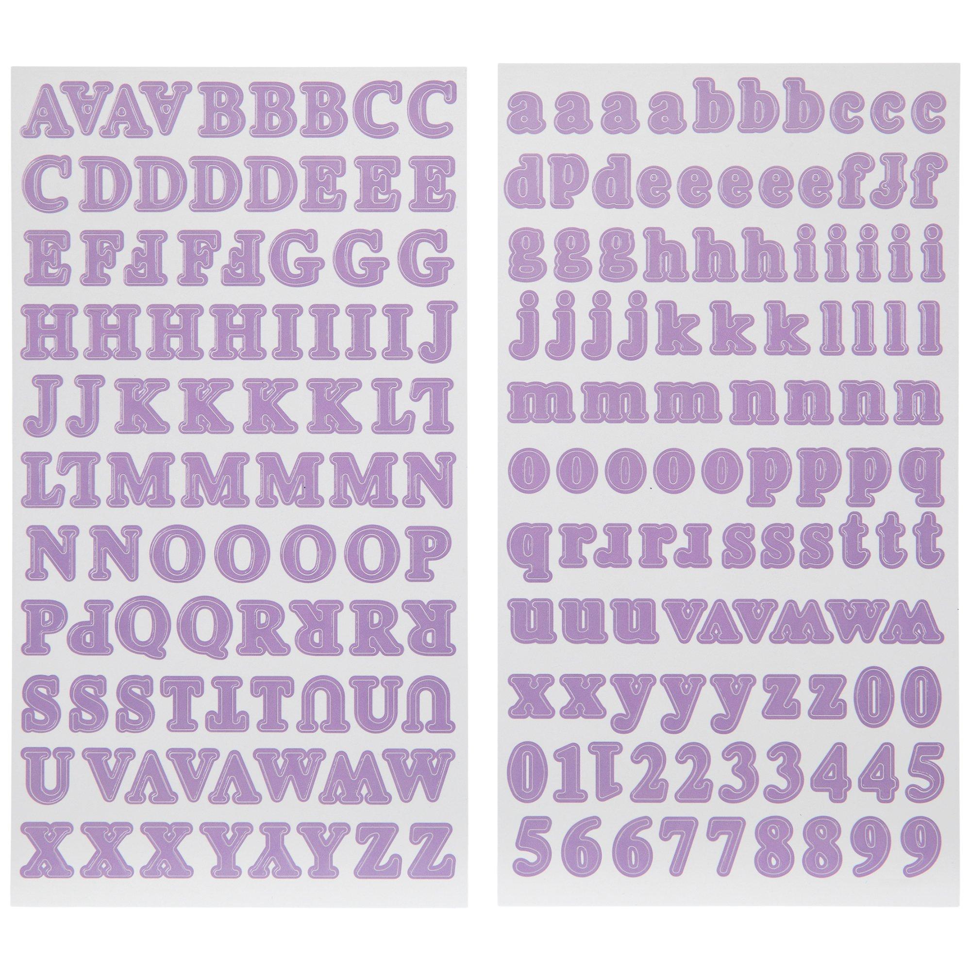 Letters & Numbers - Stickers & Embellishments - Scrapbook & Paper ...