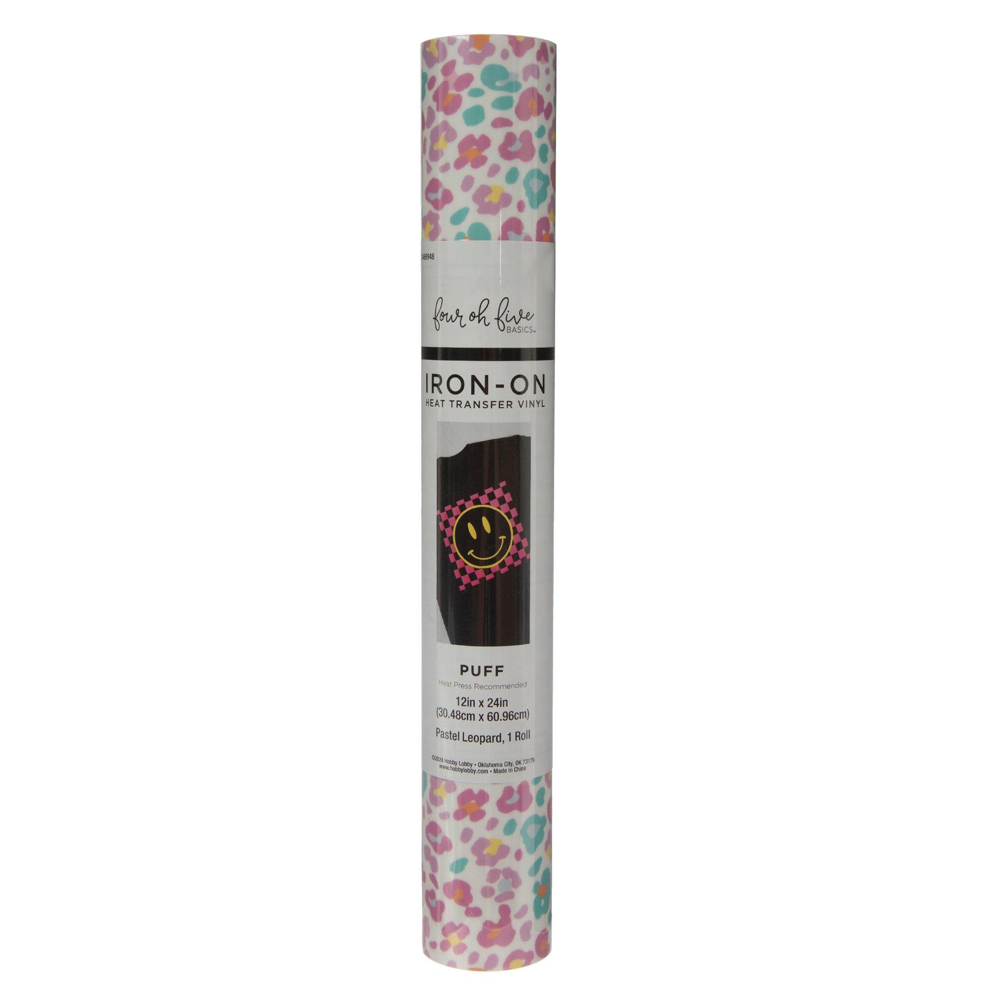 Pastel Leopard Print Puff Iron-On Vinyl | Hobby Lobby | 2469948