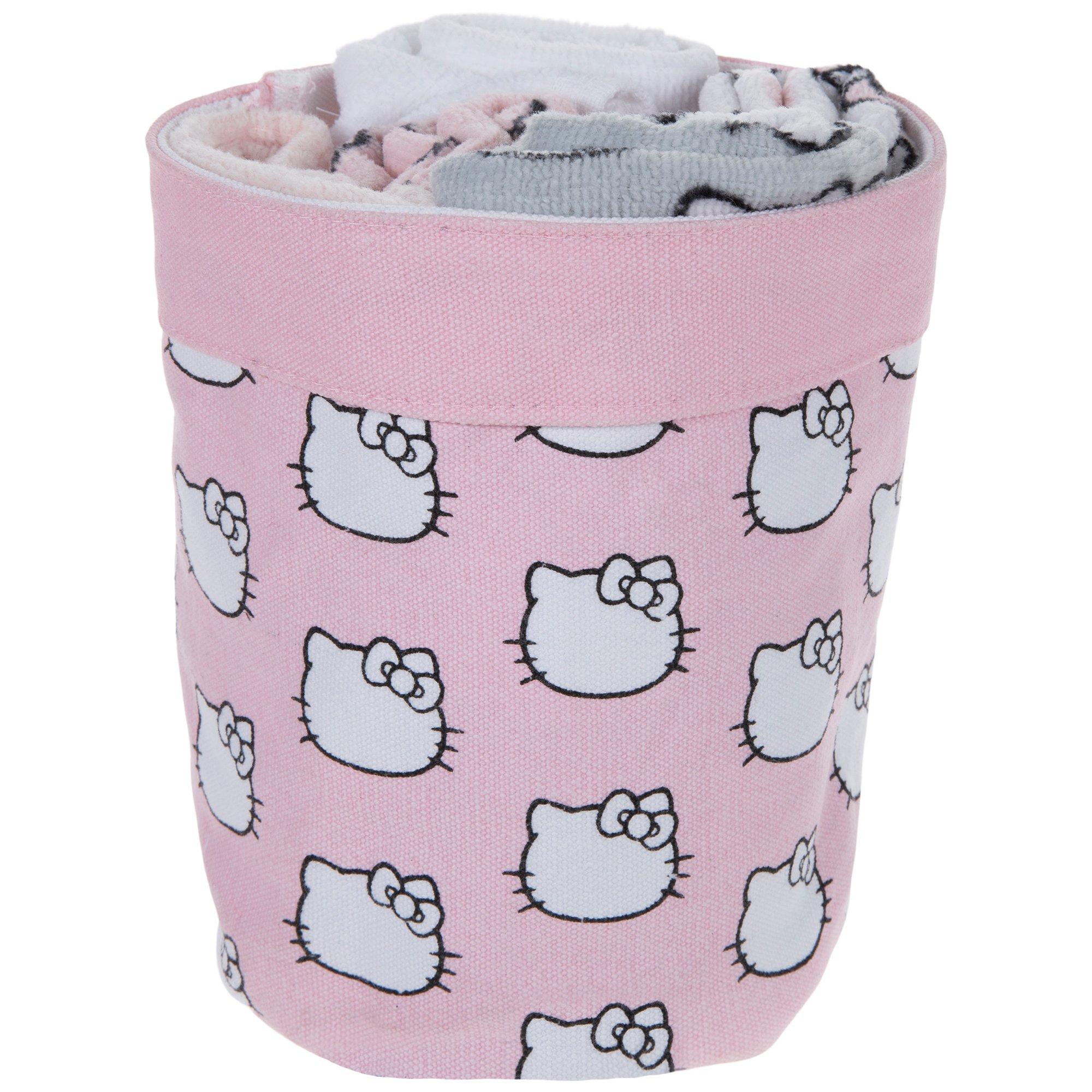 Hello Kitty Washcloths & Basket Set | Hobby Lobby | 2470052