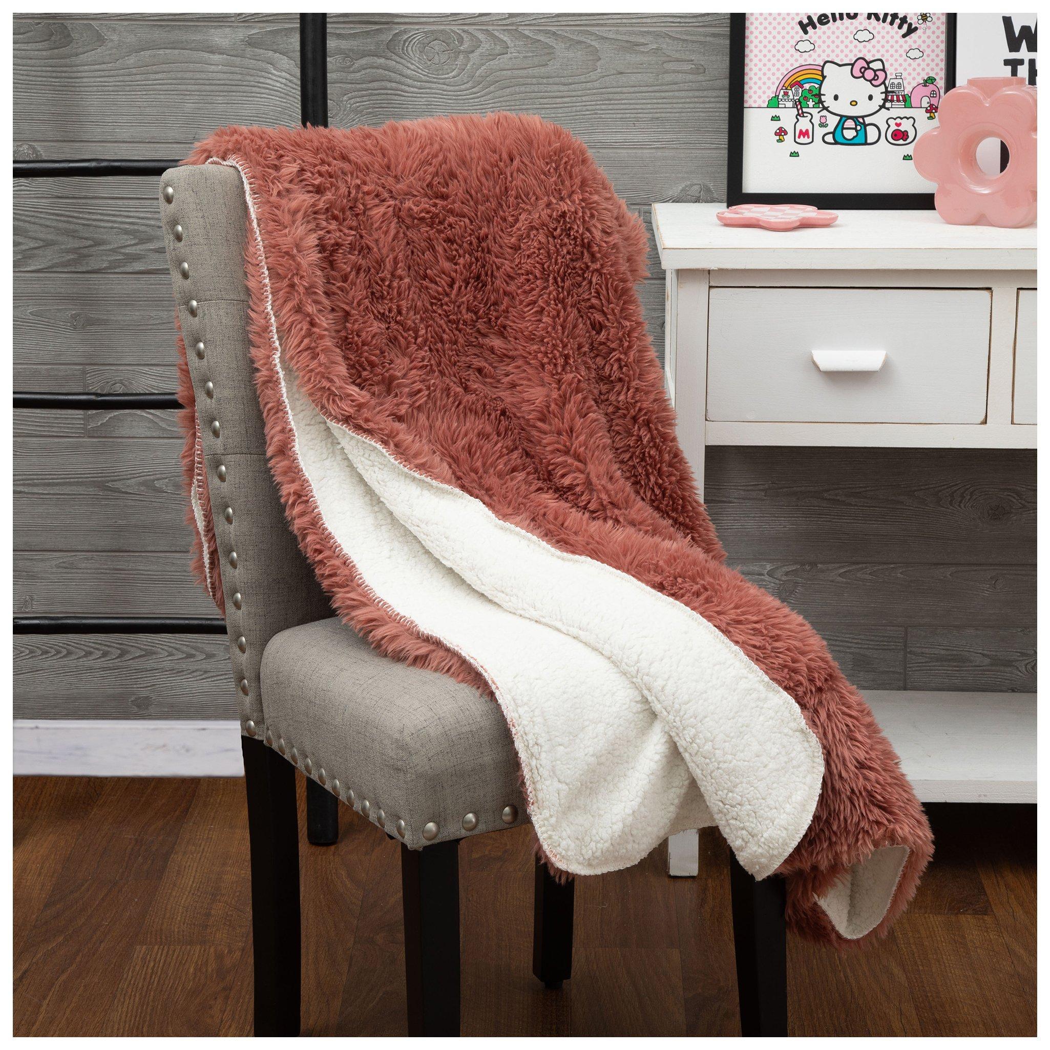 Rose Brown Shaggy Berber Throw Blanket | Hobby Lobby | 2474922