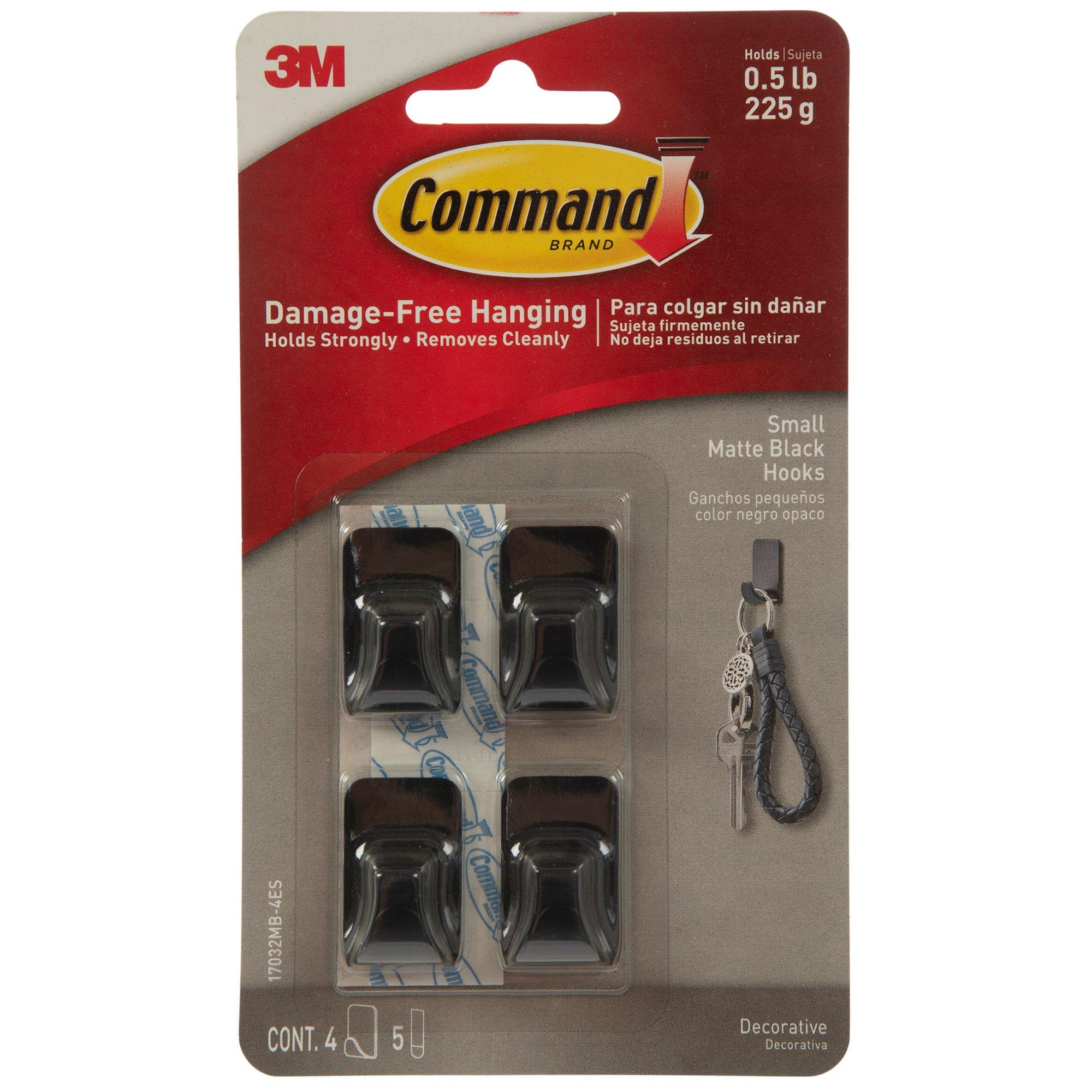 Matte Black Command Hooks - Small | Hobby Lobby | 2481075