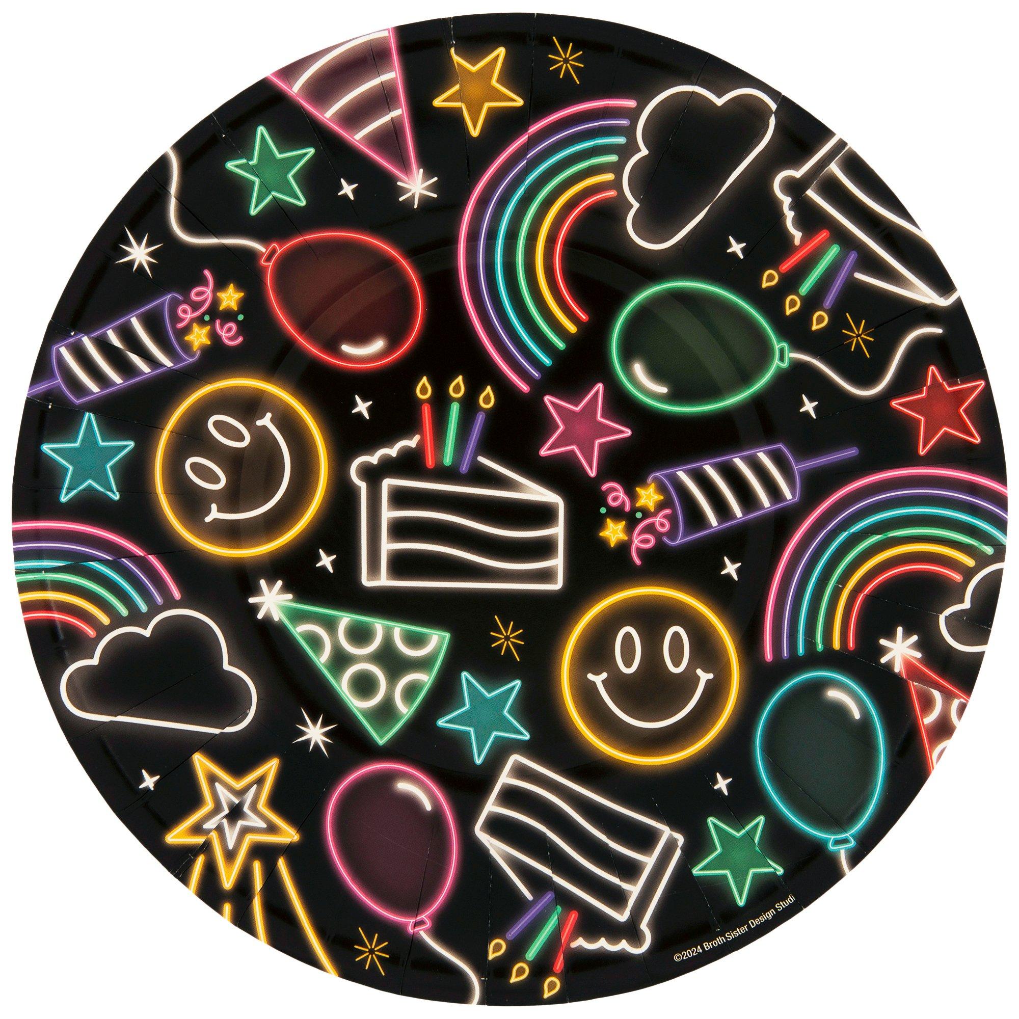 Neon Glow Paper Plates - Small | Hobby Lobby | 2482206