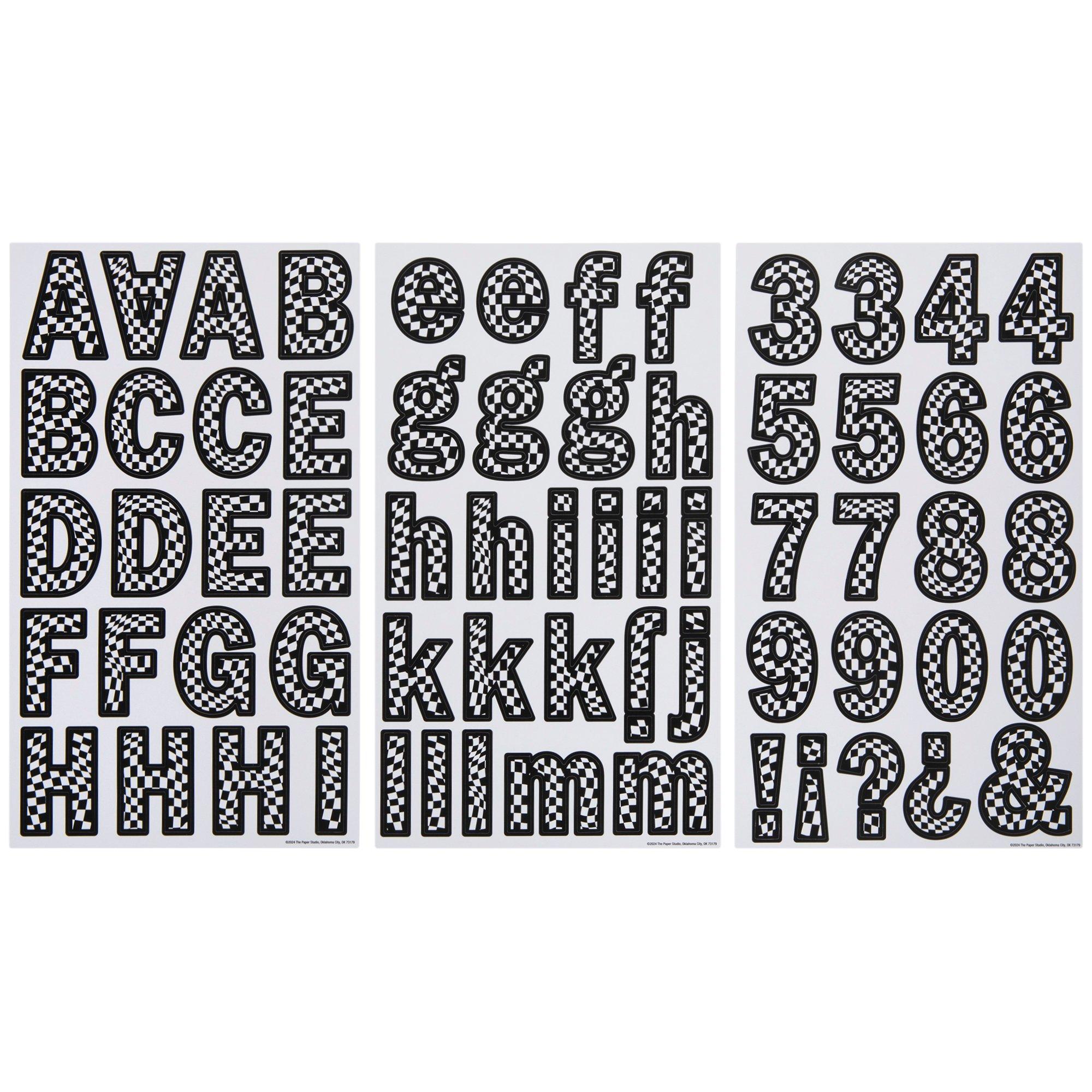 Wavy Check Alphabet Stickers | Hobby Lobby | 2482891