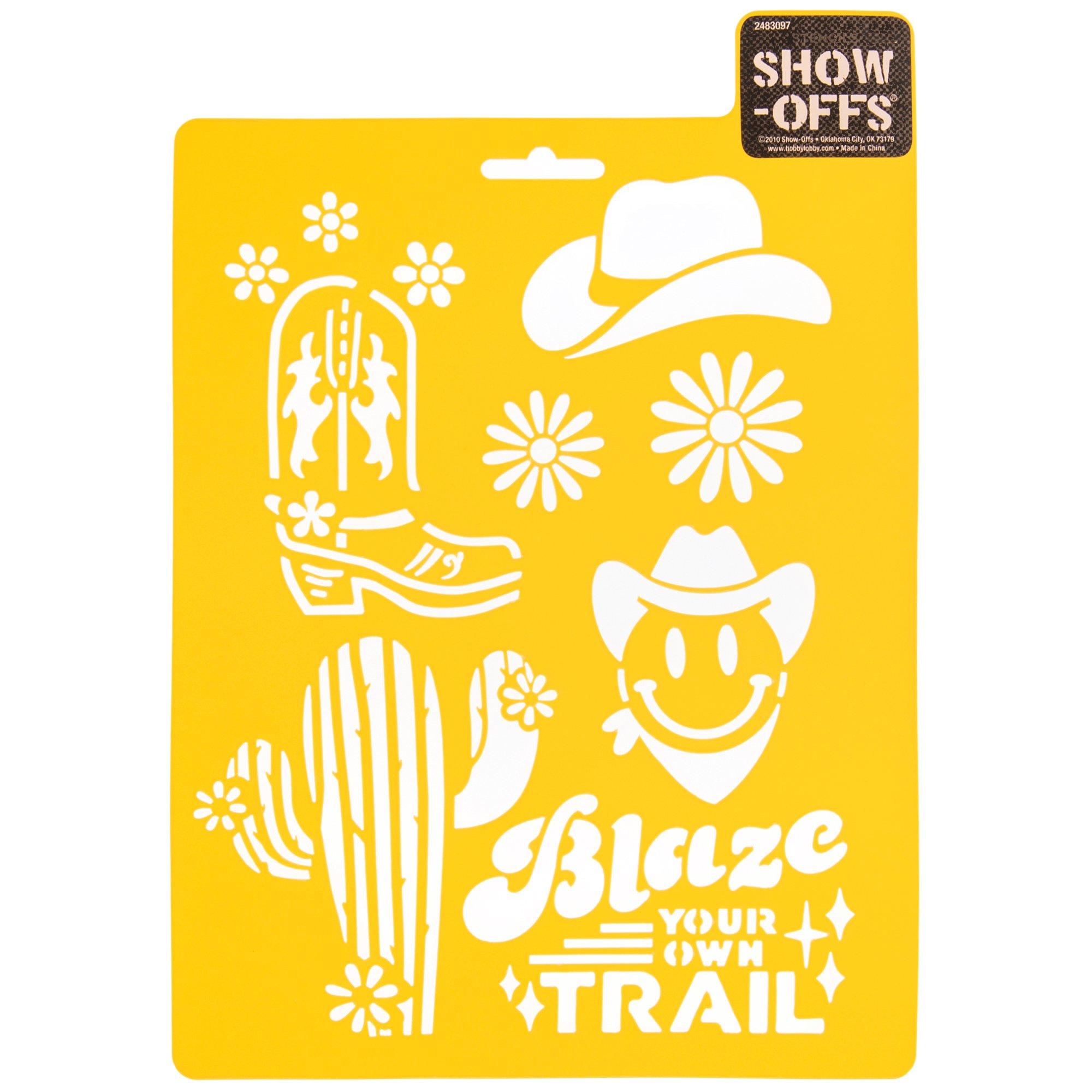Blaze Your Own Trail Stencil | Hobby Lobby | 2483097