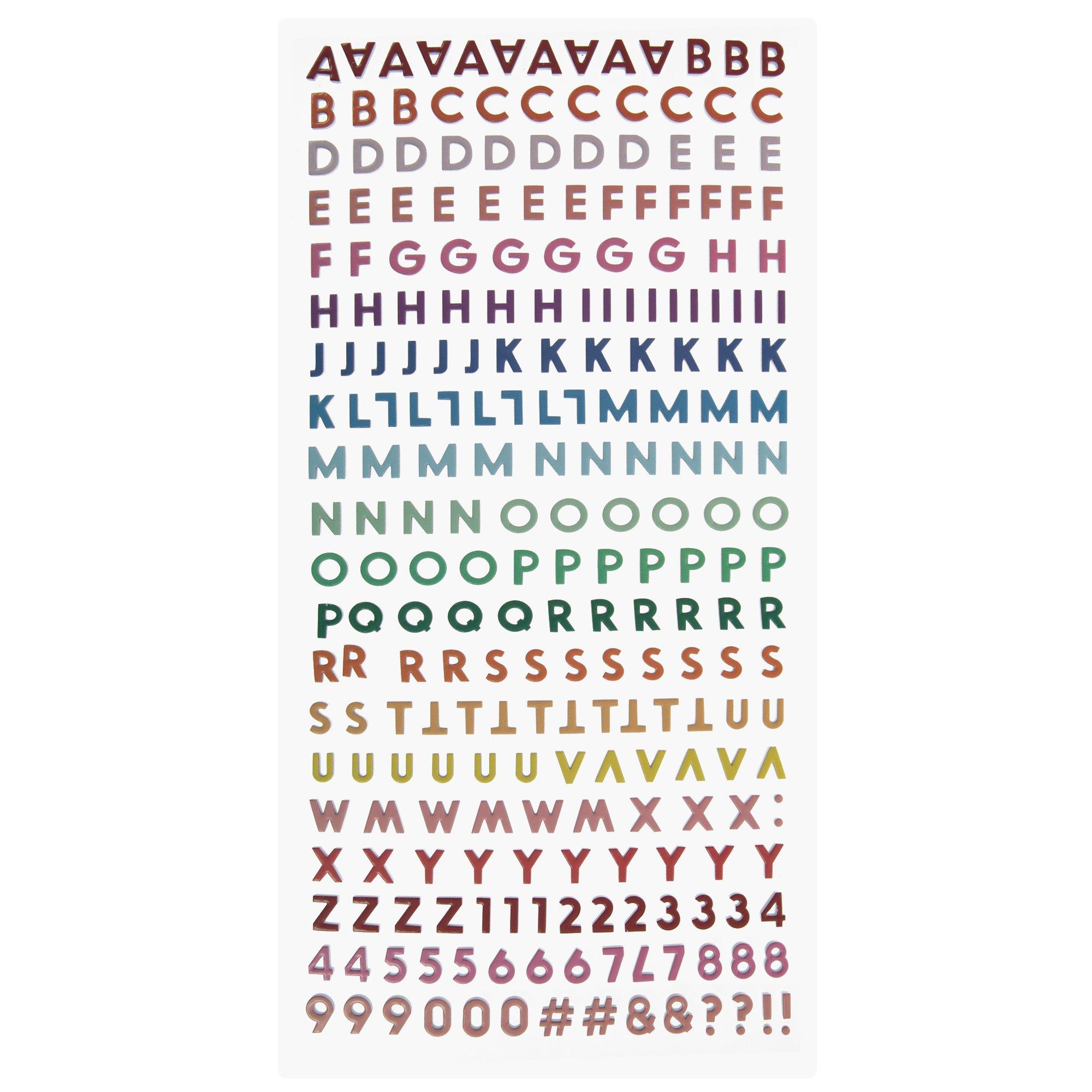 Multi-Color Alphabet Puffy Stickers | Hobby Lobby | 2483261