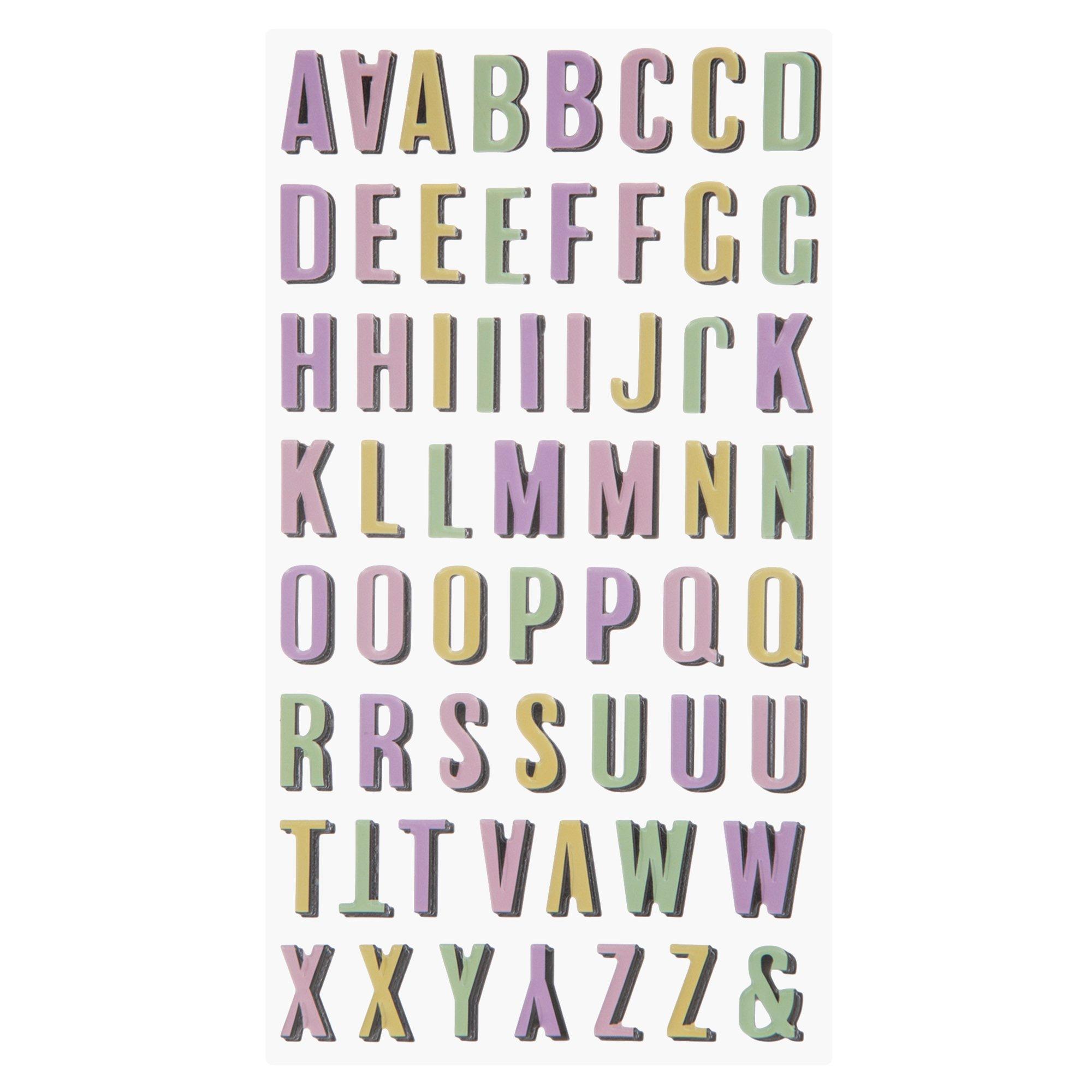 Letters & Numbers - Stickers & Embellishments - Scrapbook & Paper ...