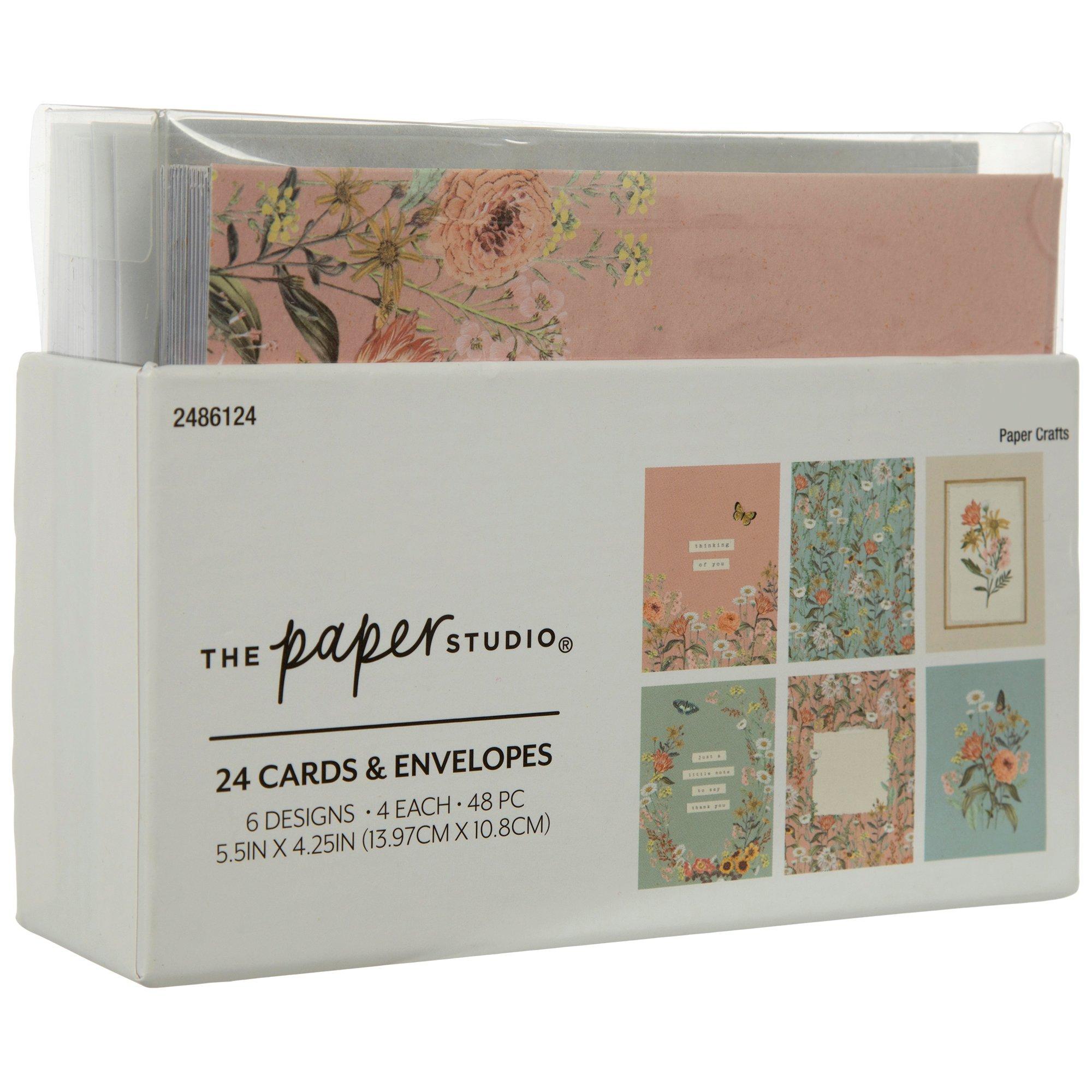 Vintage Wildflower Cards & Envelopes - A2 | Hobby Lobby | 2486124