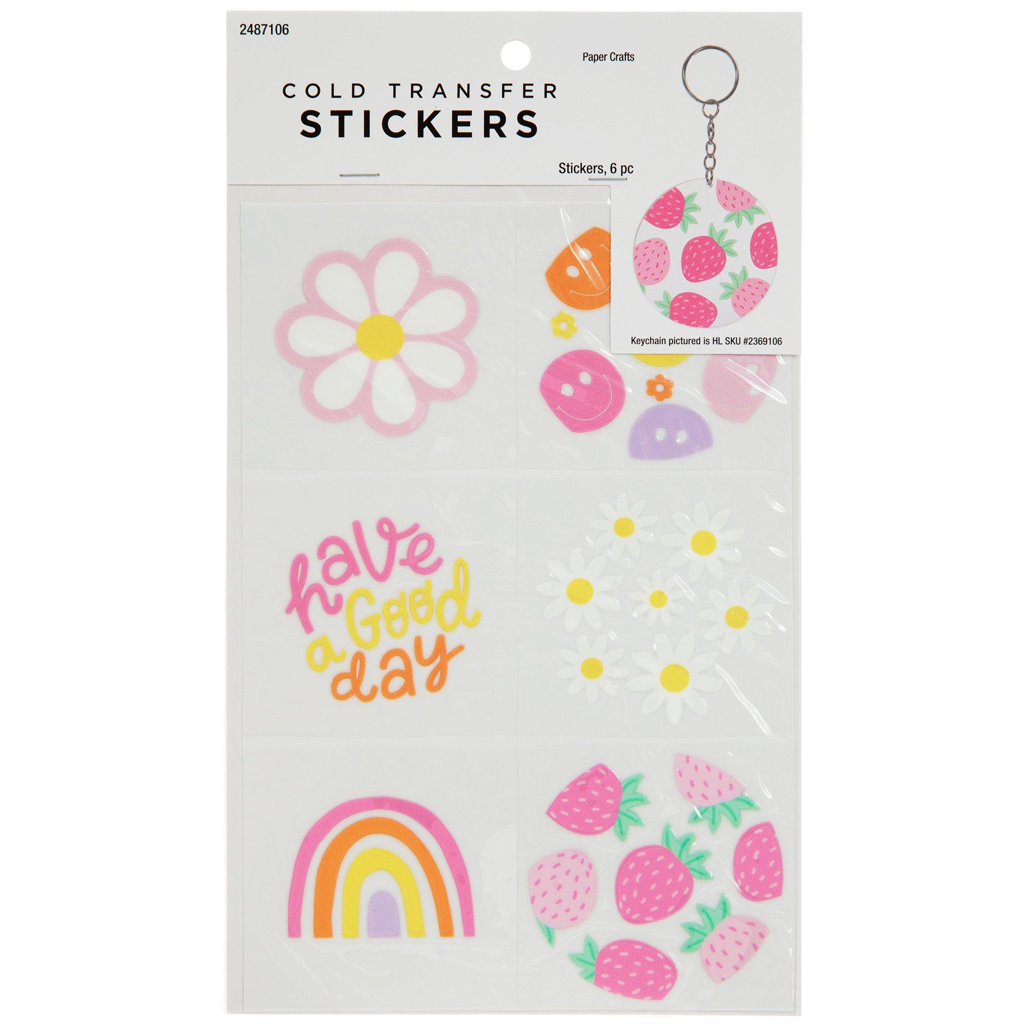 Good Day Round Keychain Cold Transfer Stickers | Hobby Lobby | 2487106