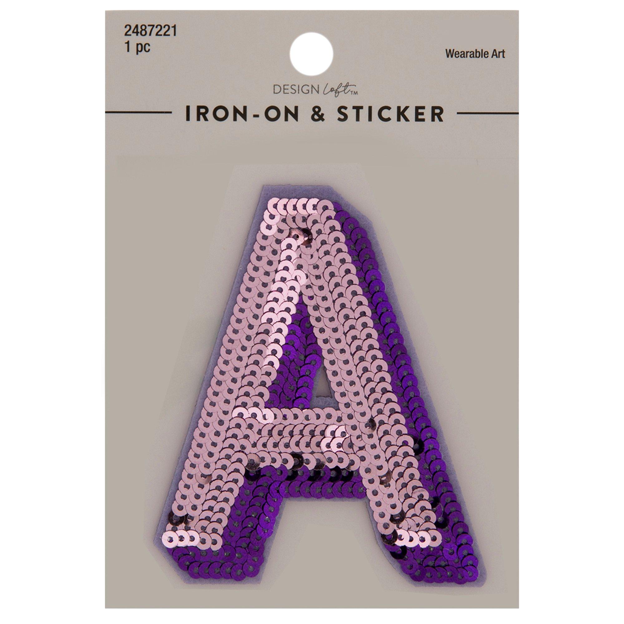 Letter Sequin Iron-On & Sticker Patch | Hobby Lobby | 2487221