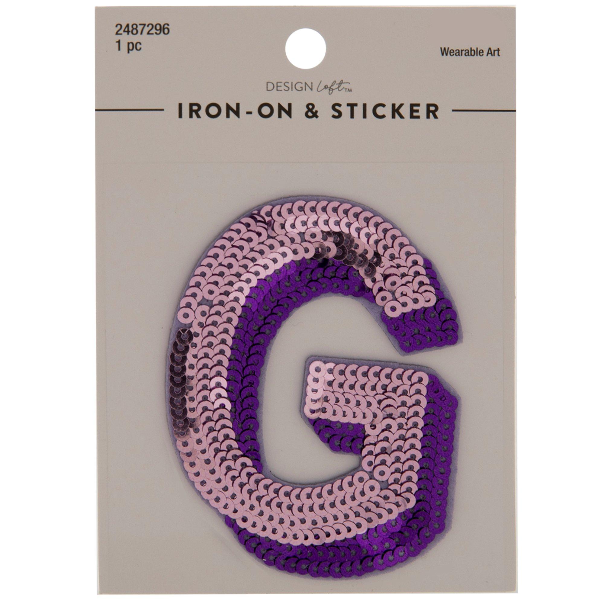 Letter Sequin Iron-On & Sticker Patch | Hobby Lobby | 2487296