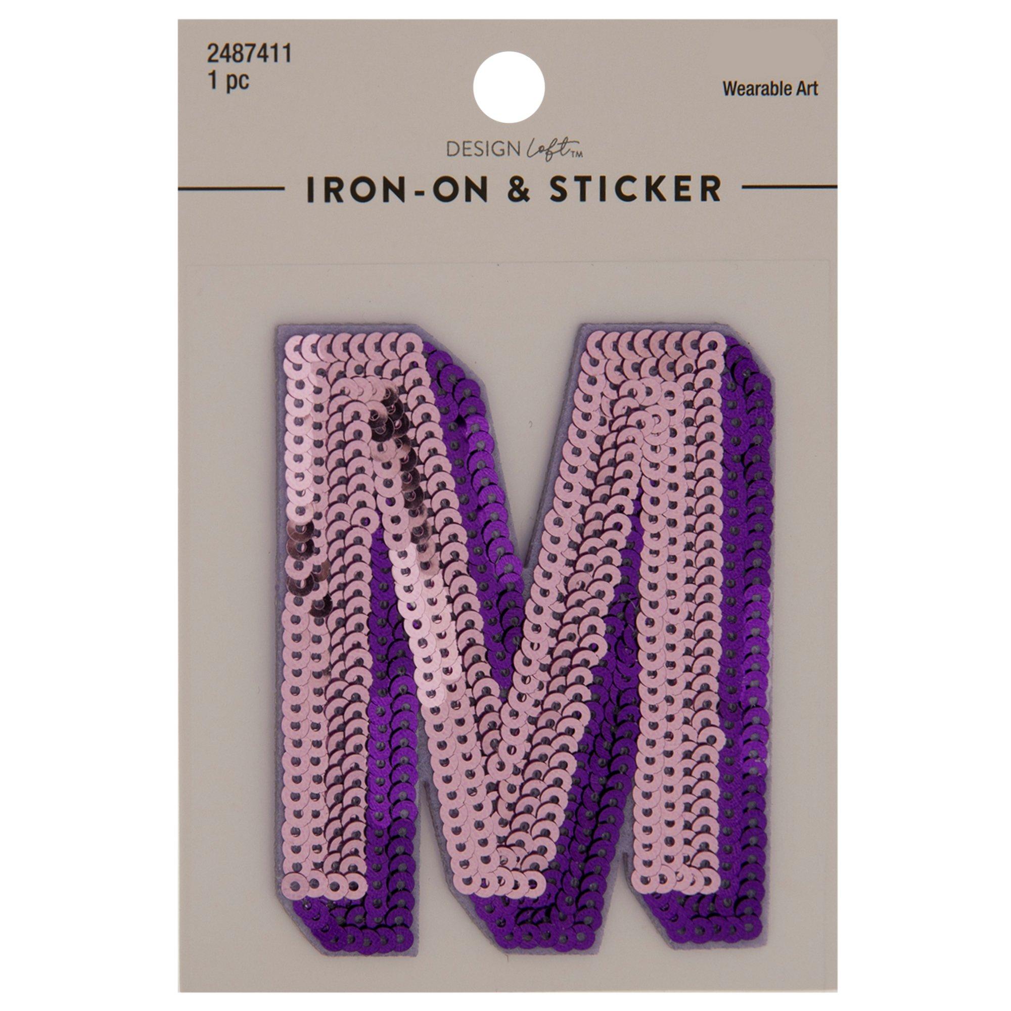 Letter Sequin Iron-On & Sticker Patch | Hobby Lobby | 2487411