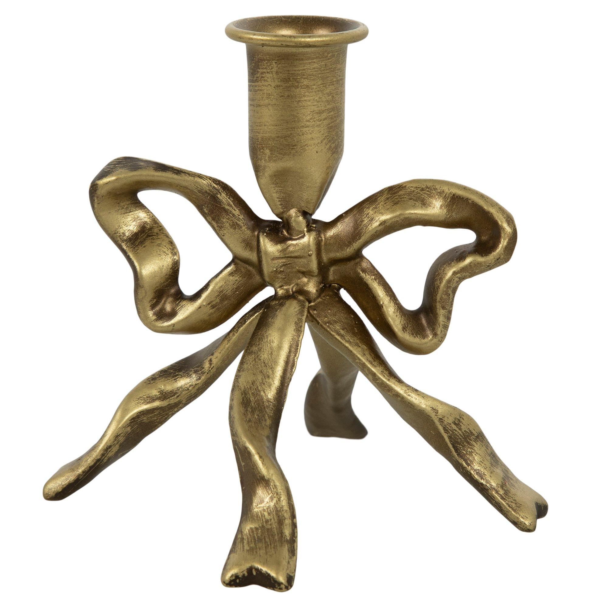 Gold Bow Taper Candle Holder | Hobby Lobby | 2487759