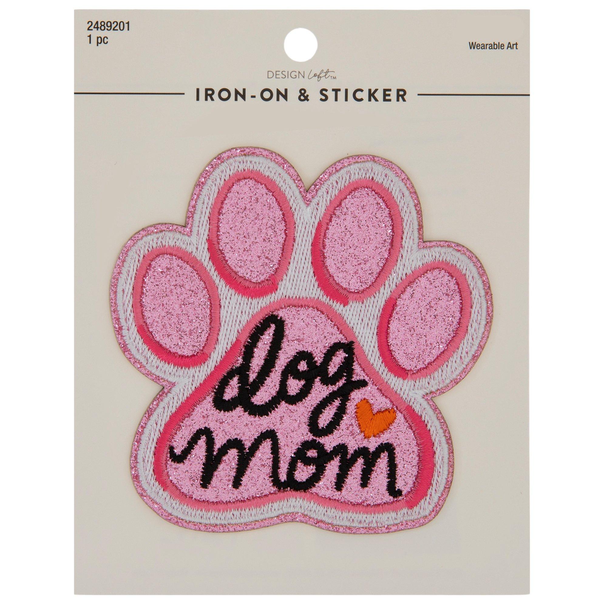 Dog Mom Paw Iron-On & Sticker Patch | Hobby Lobby | 2489201