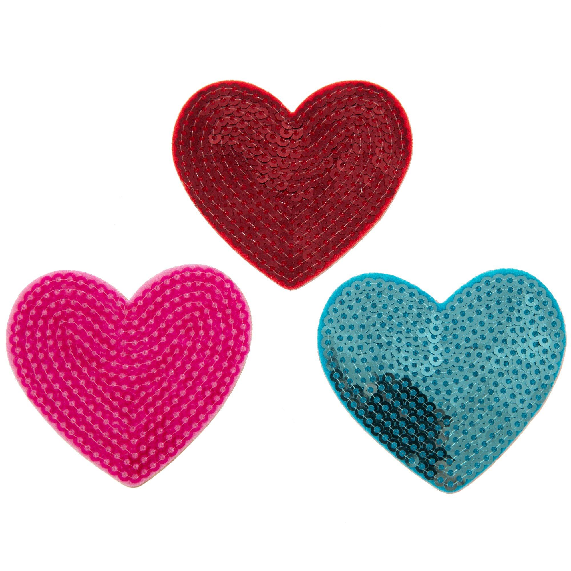 Heart Sequin Iron-On & Sticker Patches | Hobby Lobby | 2489987