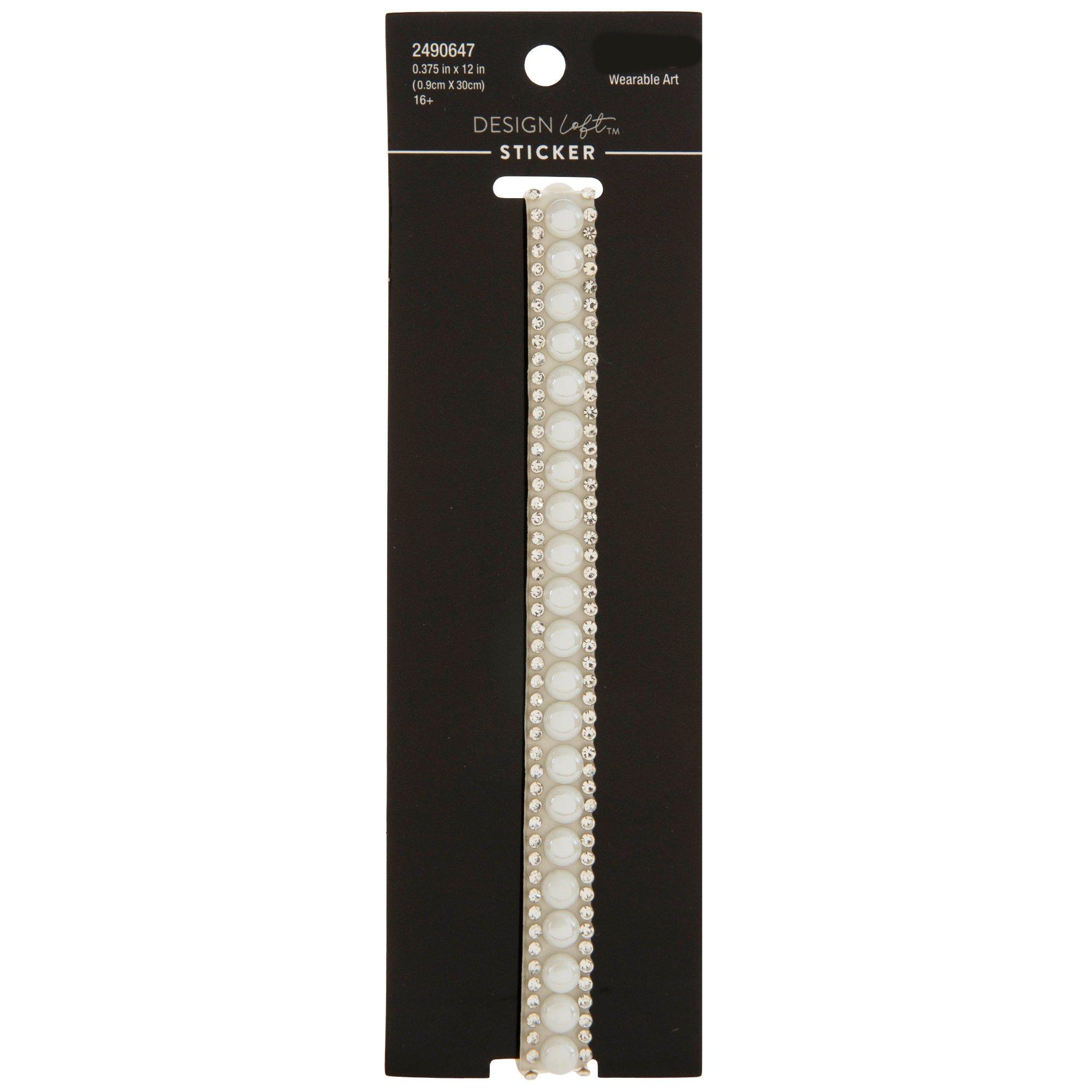 Rhinestone & Plastic Pearl Border Sticker | Hobby Lobby | 2490647