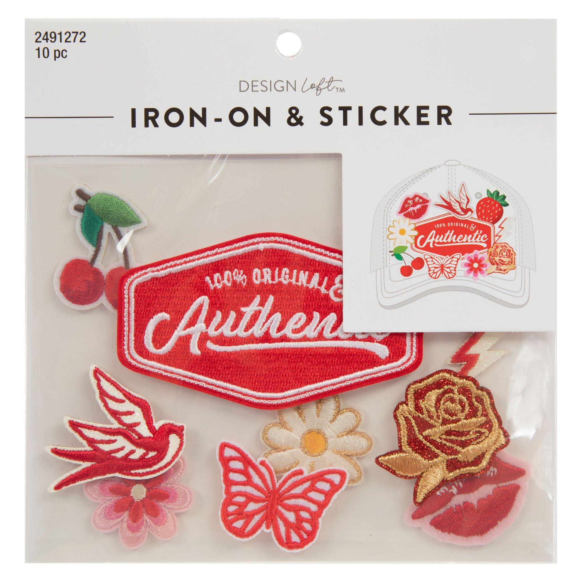 Red Authentic Iron-On & Sticker Patches | Hobby Lobby | 2491272