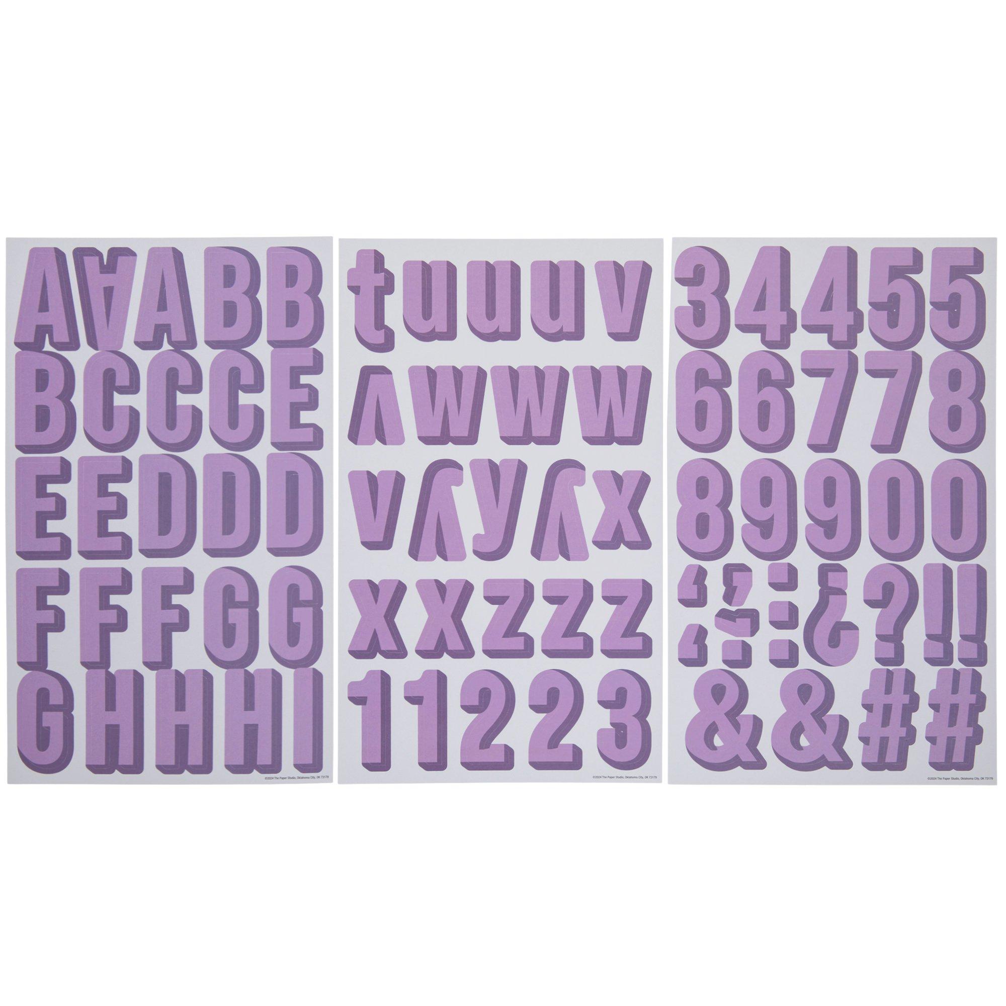Two-Tone Letter, Number & Punctuation Stickers | Hobby Lobby | 2493955