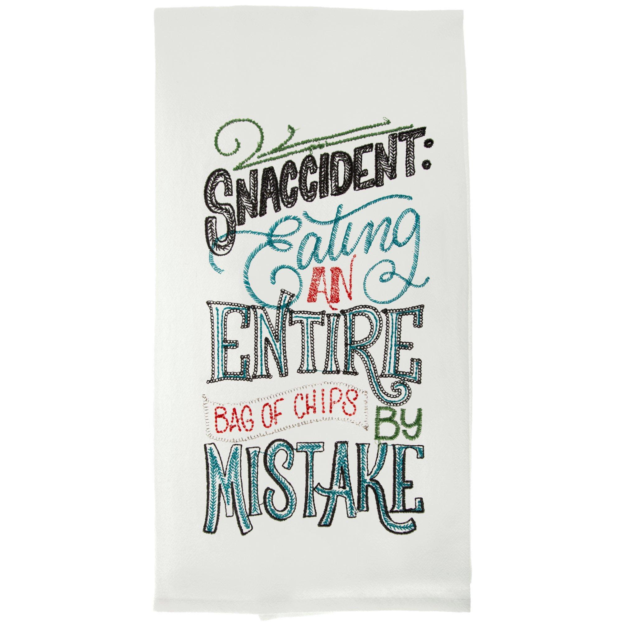 Snaccident Embroidered Kitchen Towel | Hobby Lobby | 2507481