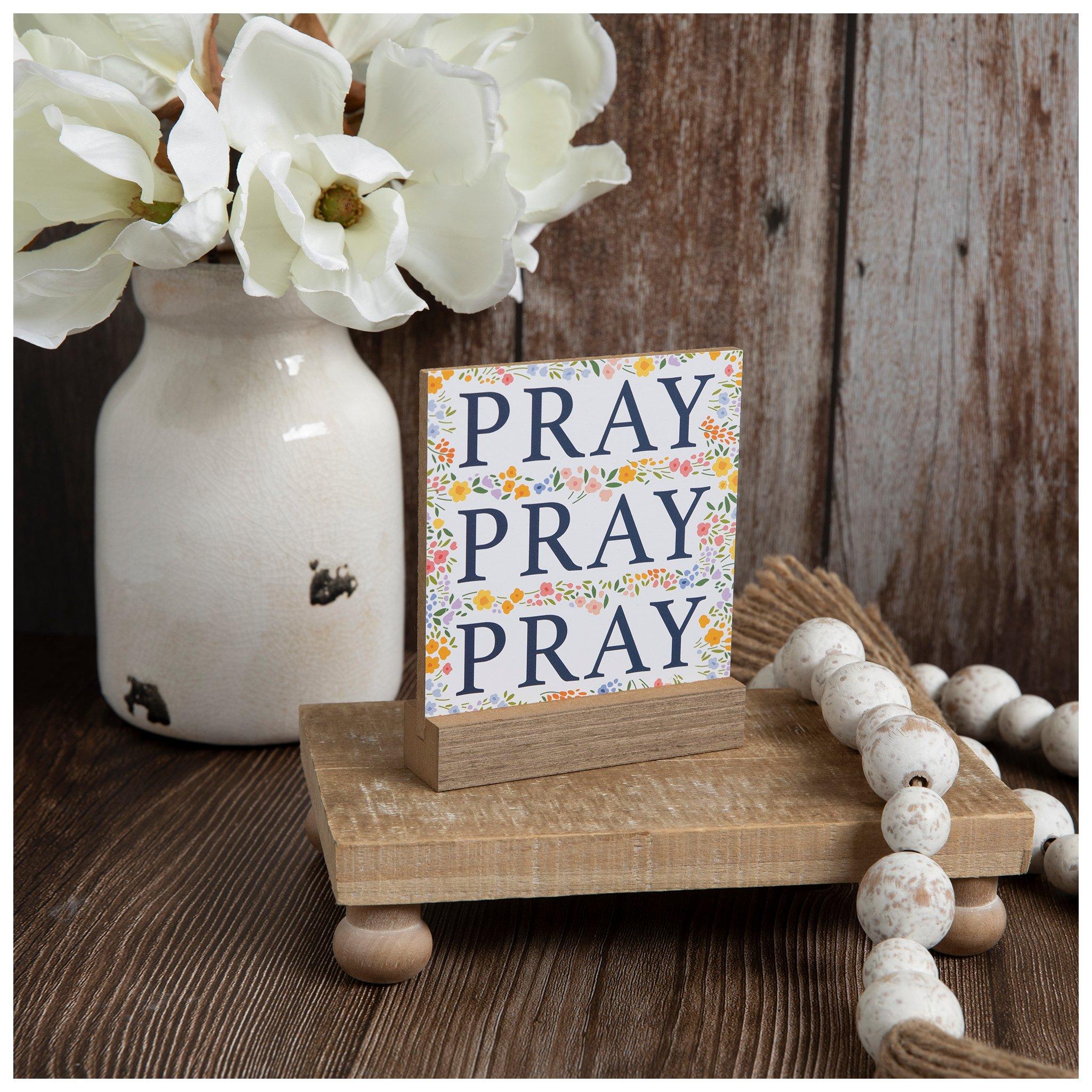 Pray Floral Wood Decor | Hobby Lobby | 2508166