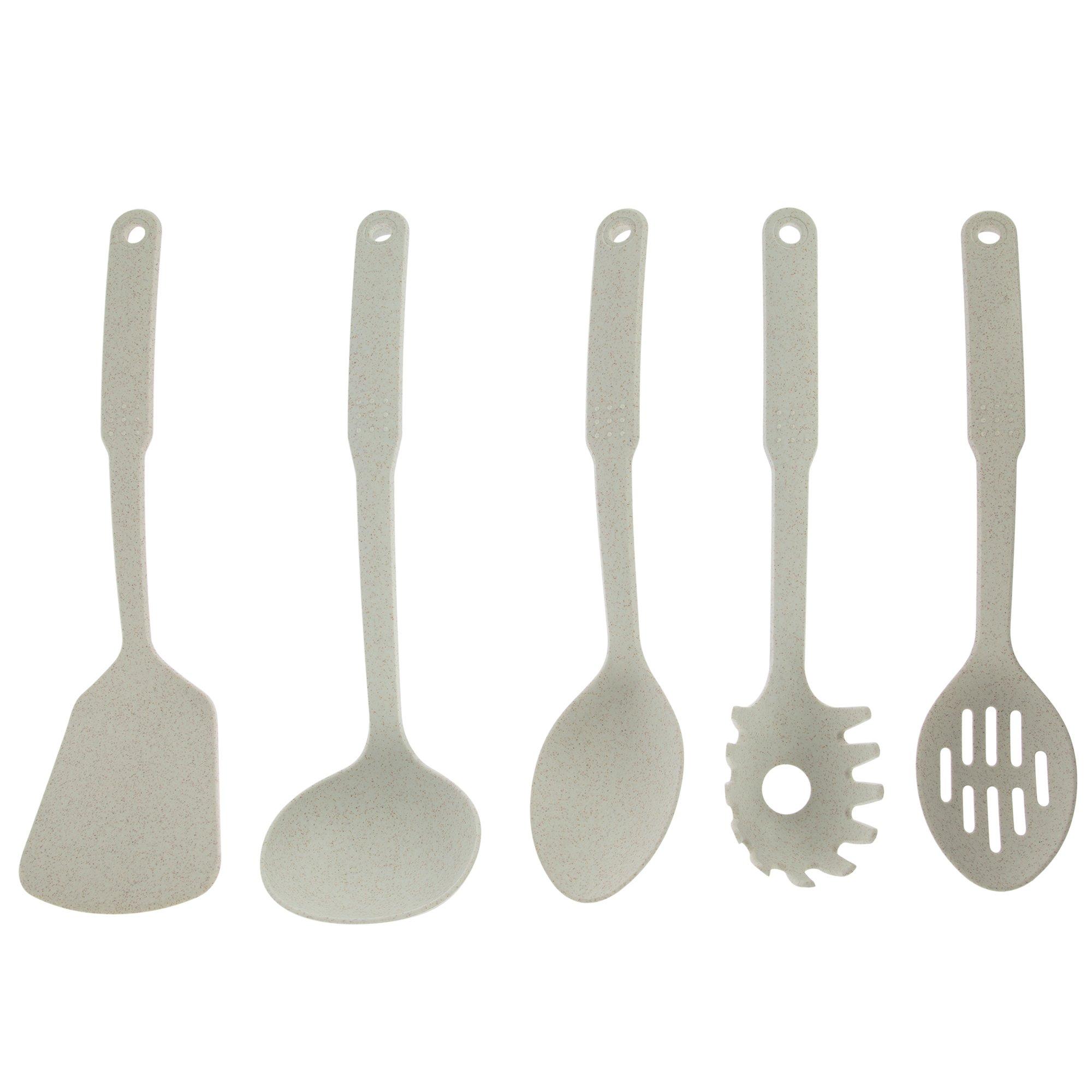 White & Brown Speckled Utensil Set | Hobby Lobby | 2514685