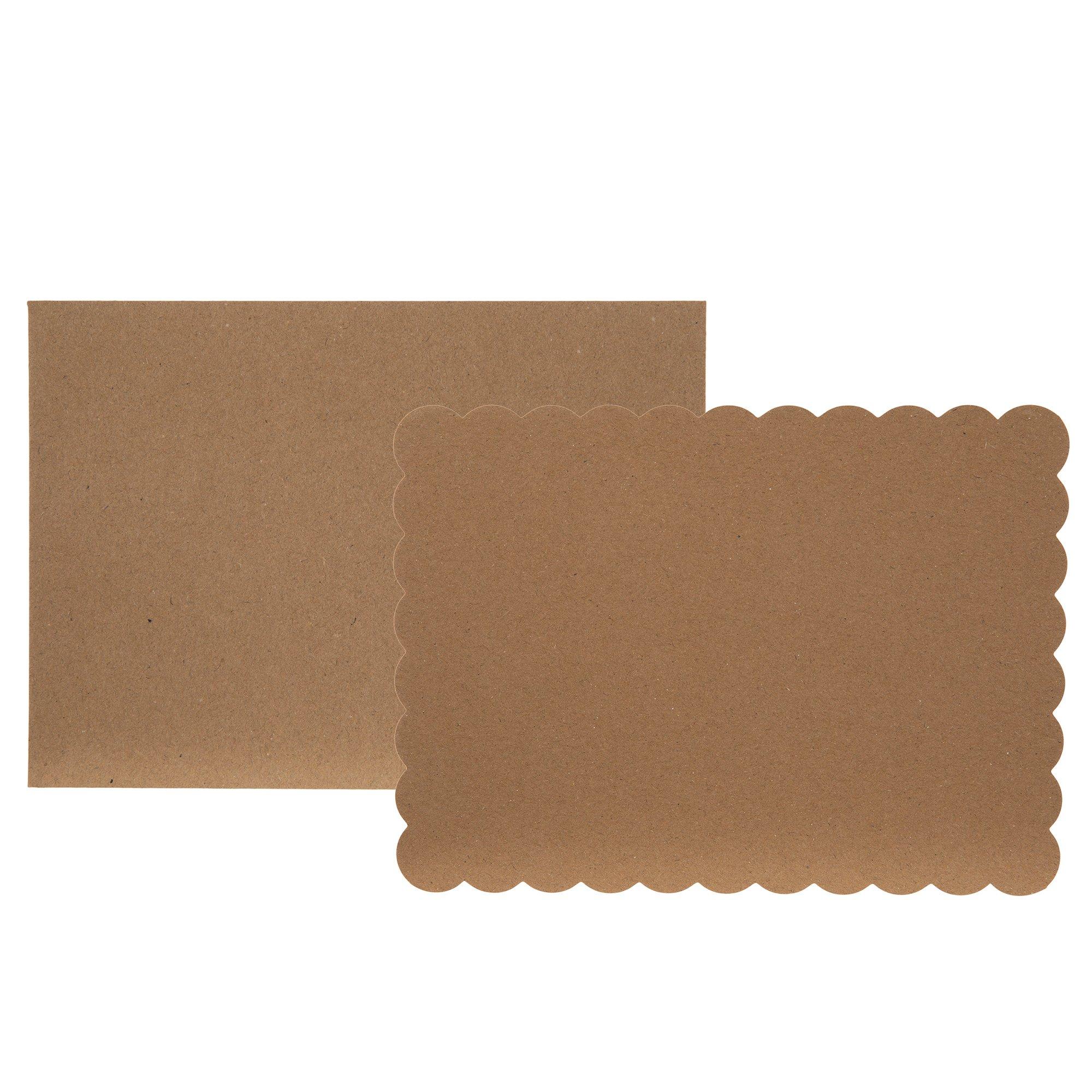 Kraft Scalloped Cards & Envelopes | Hobby Lobby | 2520773