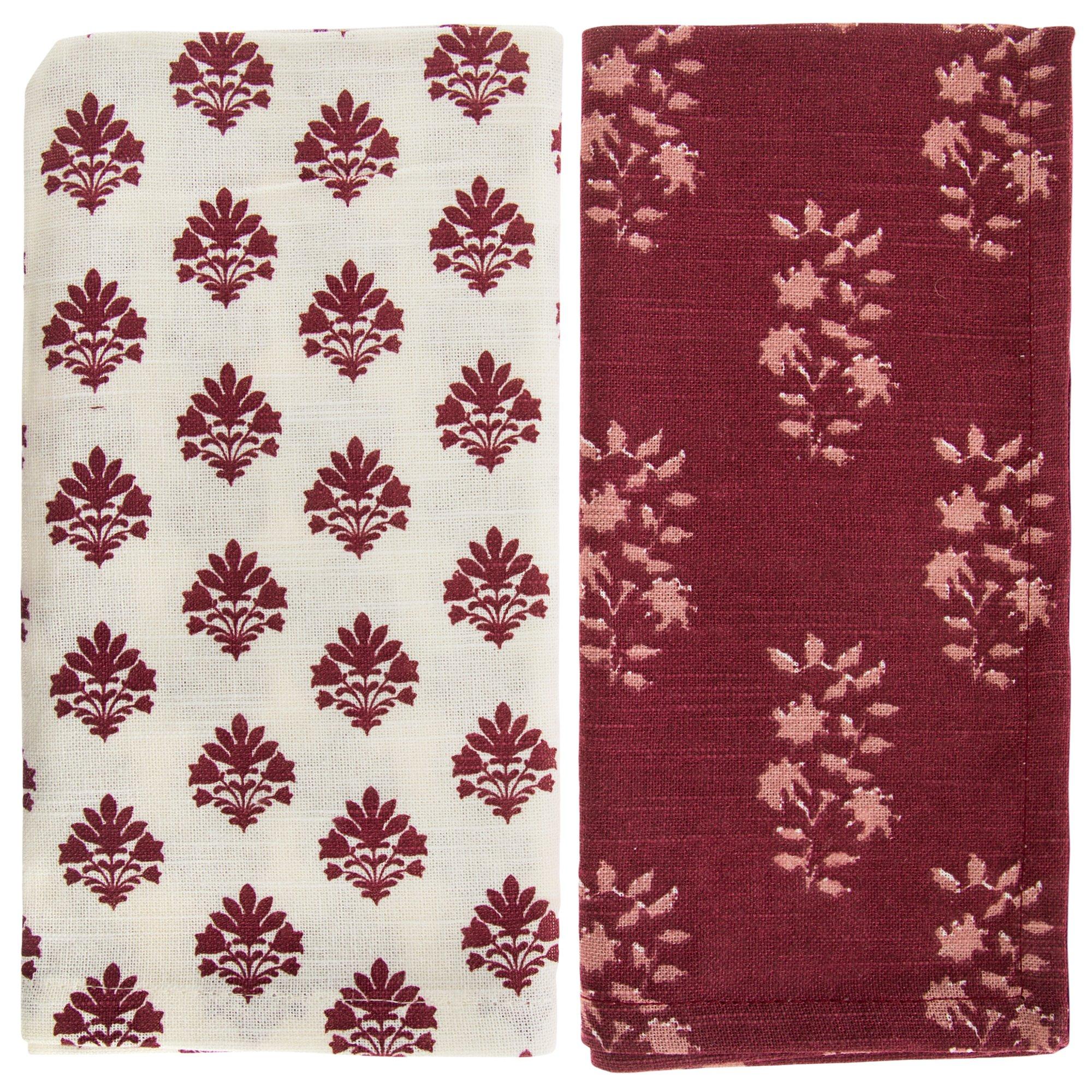 Maroon Floral Cloth Napkins | Hobby Lobby | 2522126