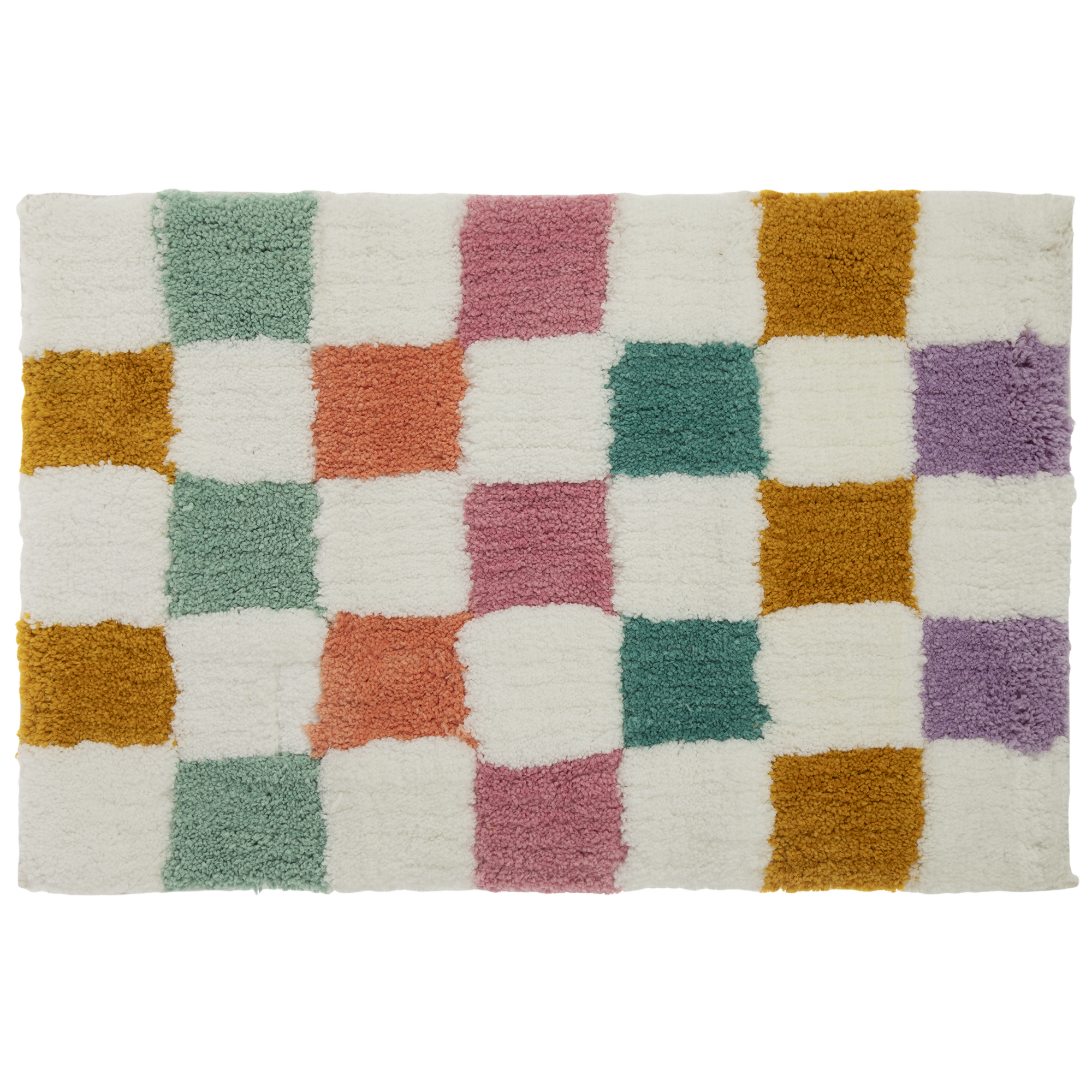 Colorful Check Tufted Bath Rug | Hobby Lobby | 2523199