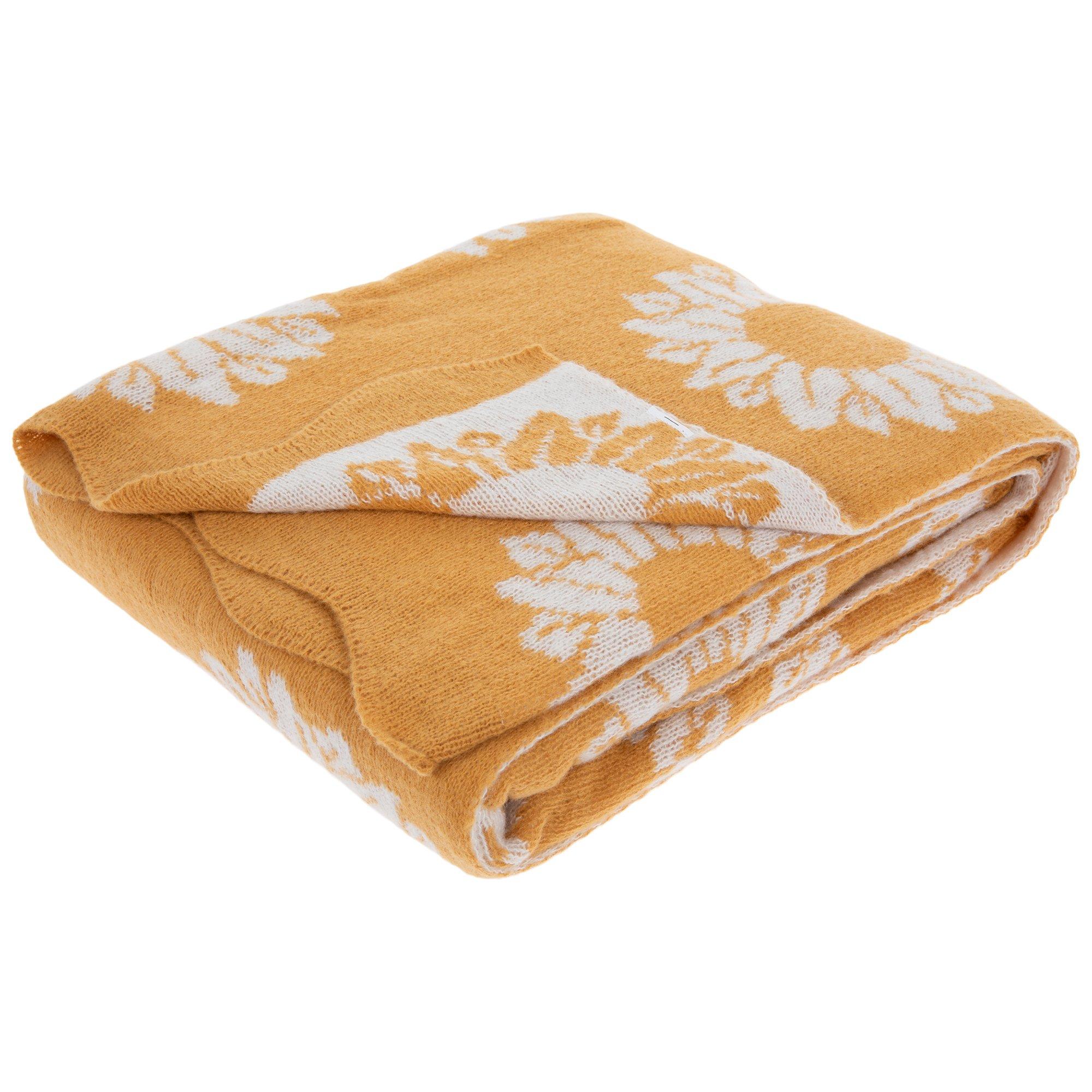 Sunflower Scalloped Edge Throw Blanket | Hobby Lobby | 2524460