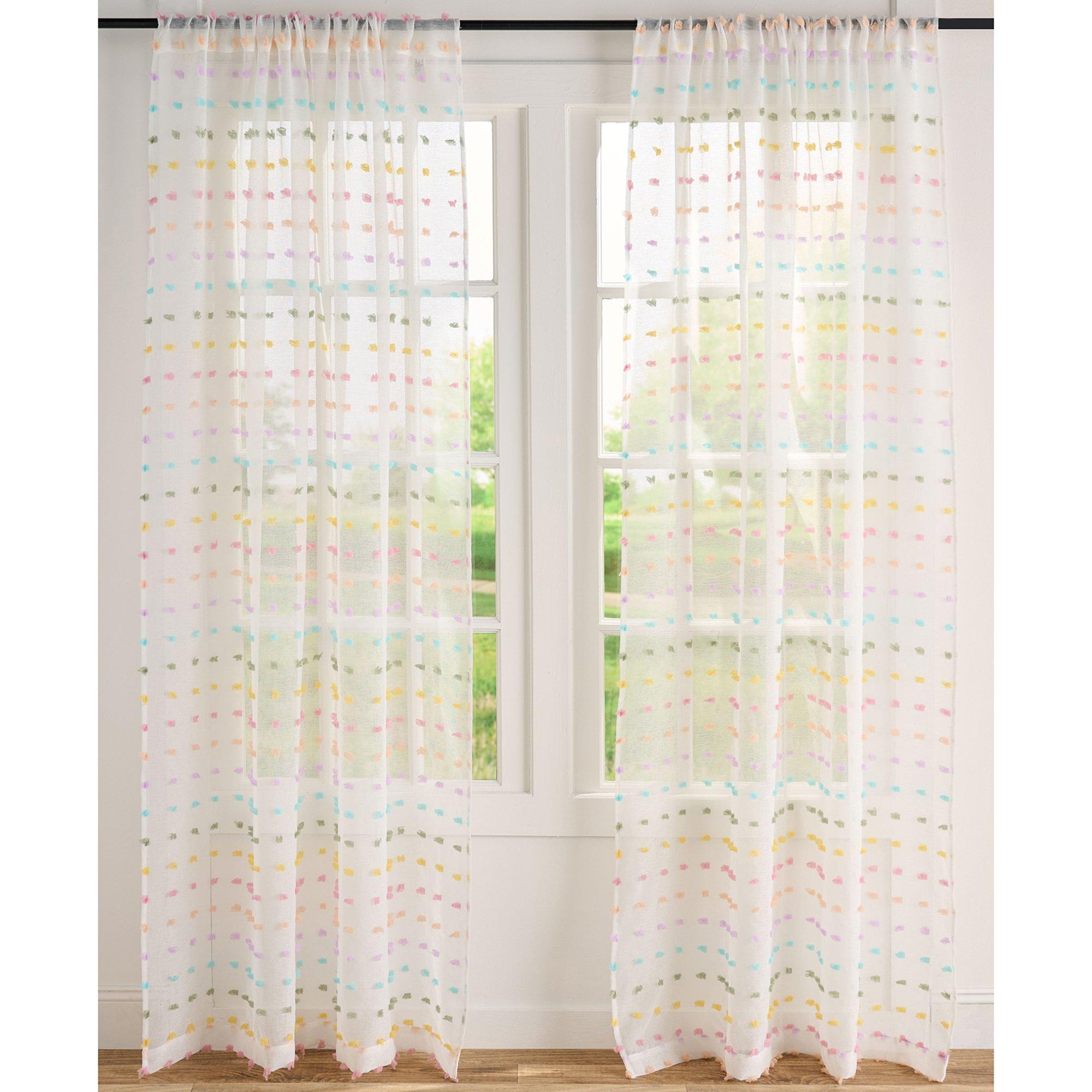 Pastel Tuft Sheer Window Curtain | Hobby Lobby | 2526986