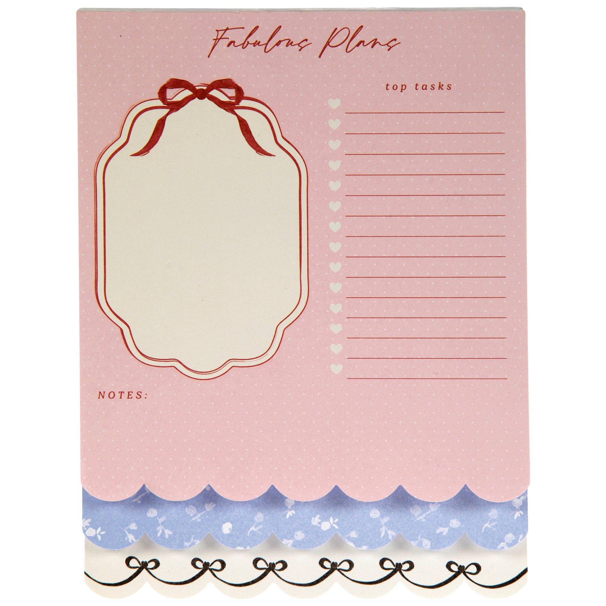 Romantic Bows Layered Notepad | Hobby Lobby | 2532927