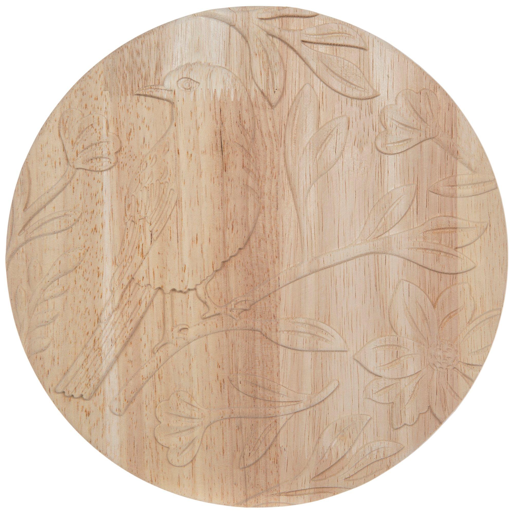 Engraved Bird Round Wood Disc | Hobby Lobby | 2533297