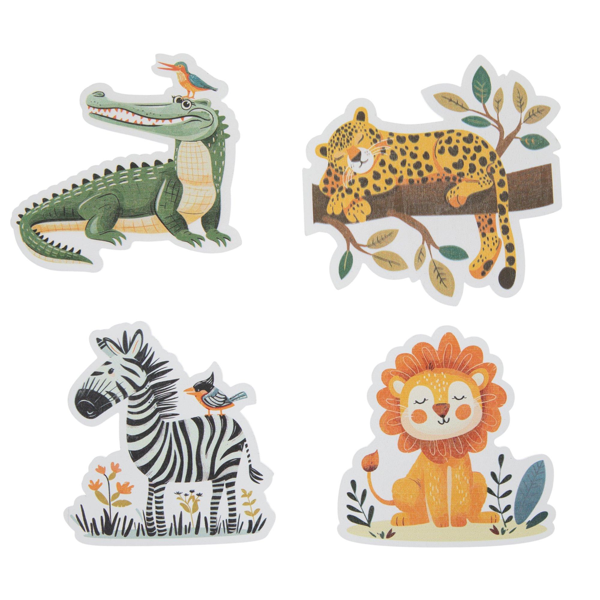 Safari Animals Painted Wood Shapes | Hobby Lobby | 2534030