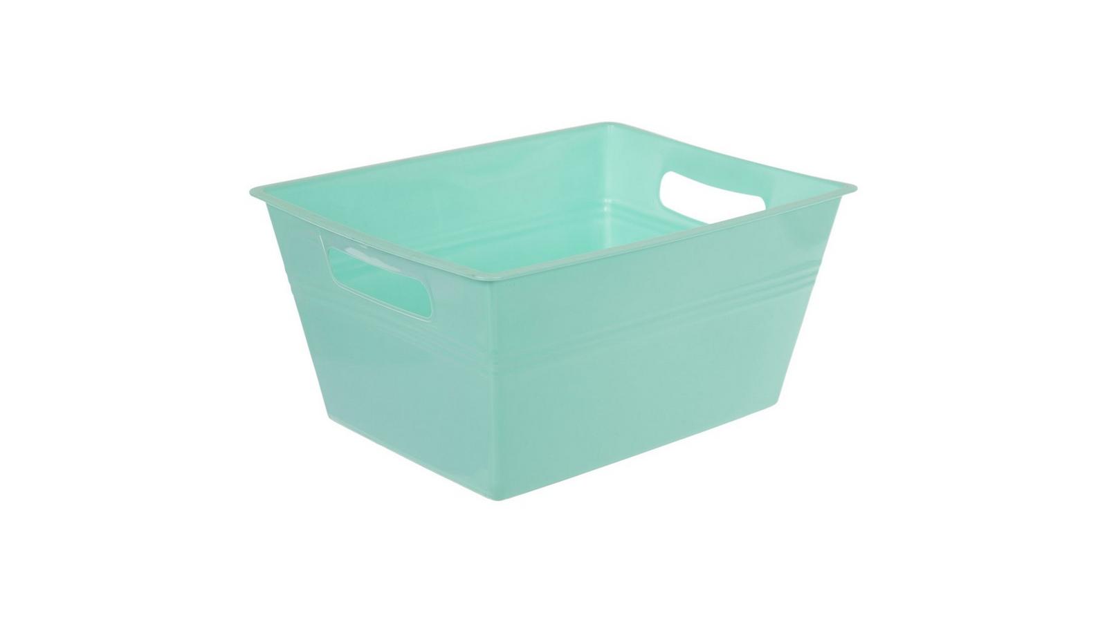 Rectangular Organizing Bin 14 Inch Deep Plastic Bin With Center