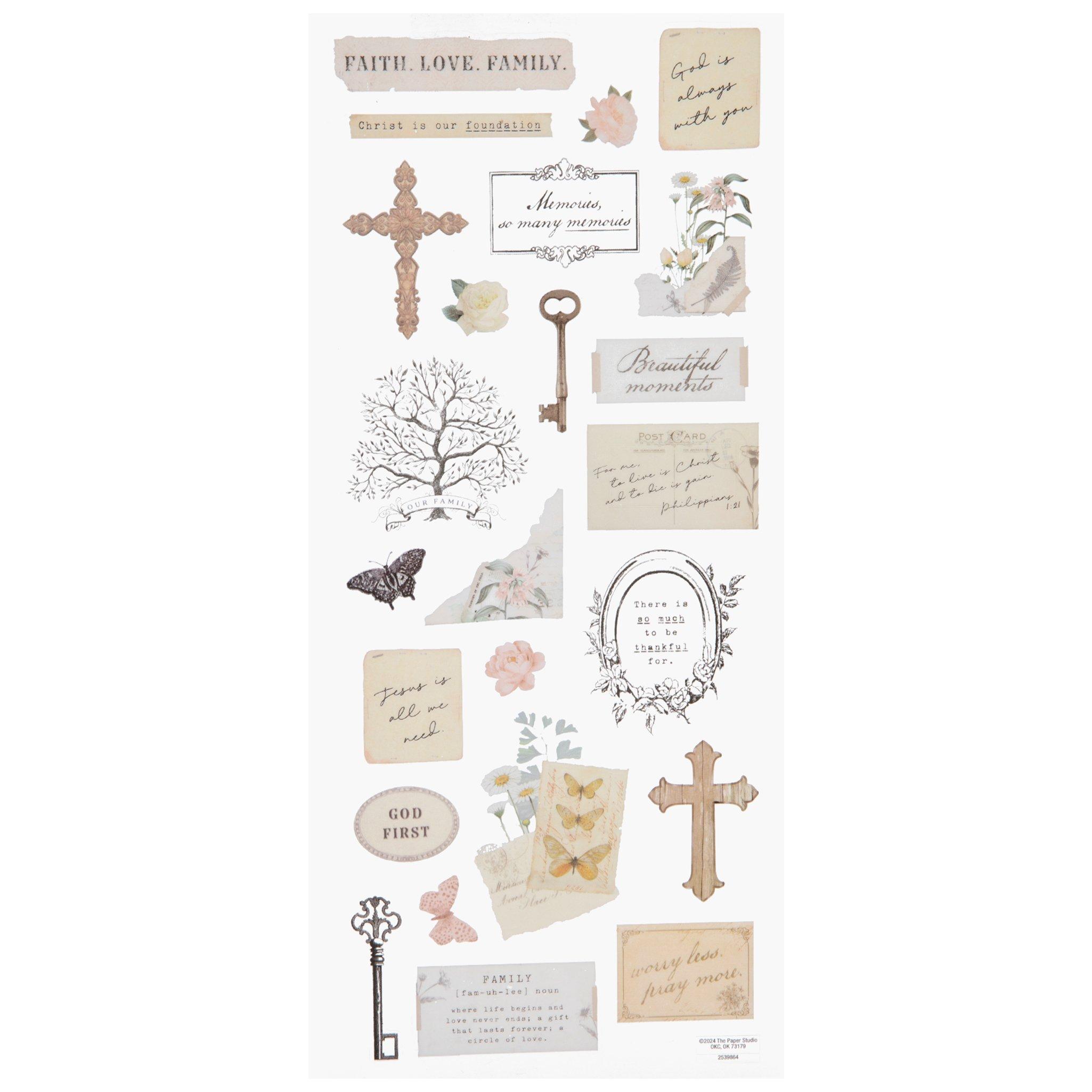 Vintage Faith & Family Stickers | Hobby Lobby | 2539864