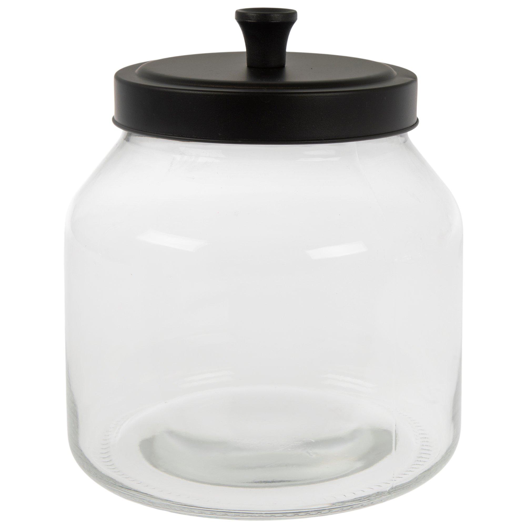 Glass Jar With Black Lid | Hobby Lobby | 2540979