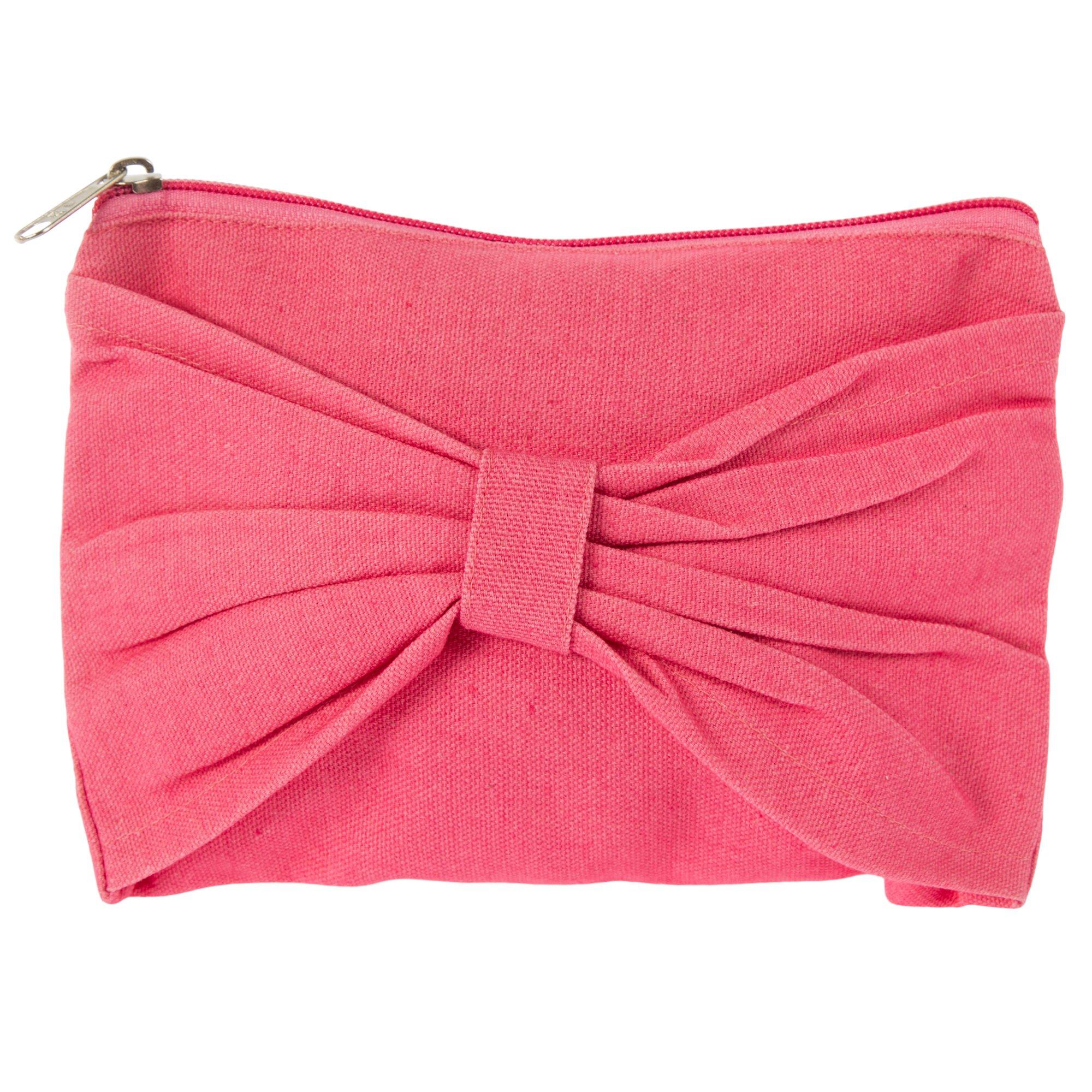 Pink Bow Canvas Pouch | Hobby Lobby | 2541407