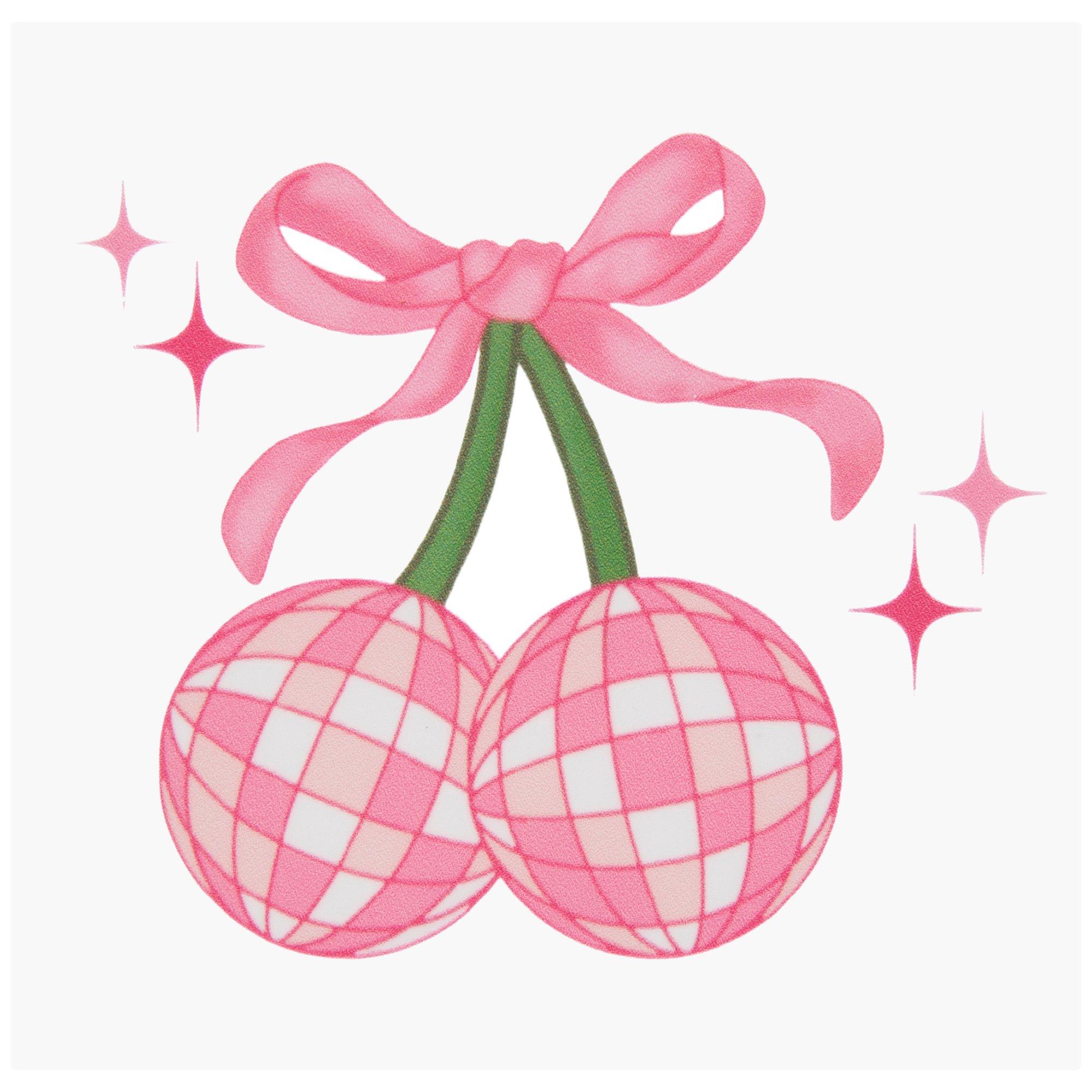 Pink Disco Cherries Iron-On Transfer | Hobby Lobby | 2546711