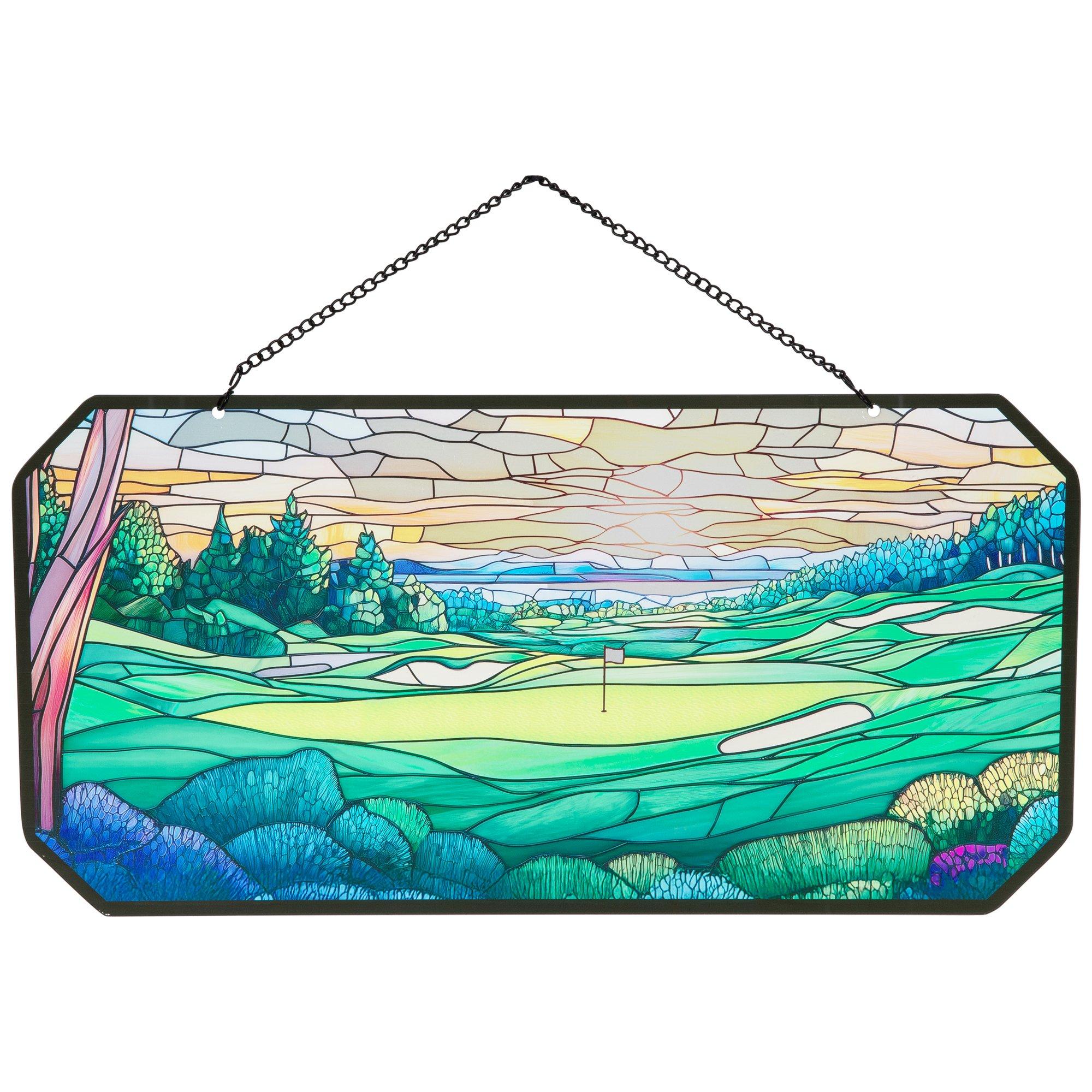 Golf Course Stained Glass Wall Decor | Hobby Lobby | 2546828
