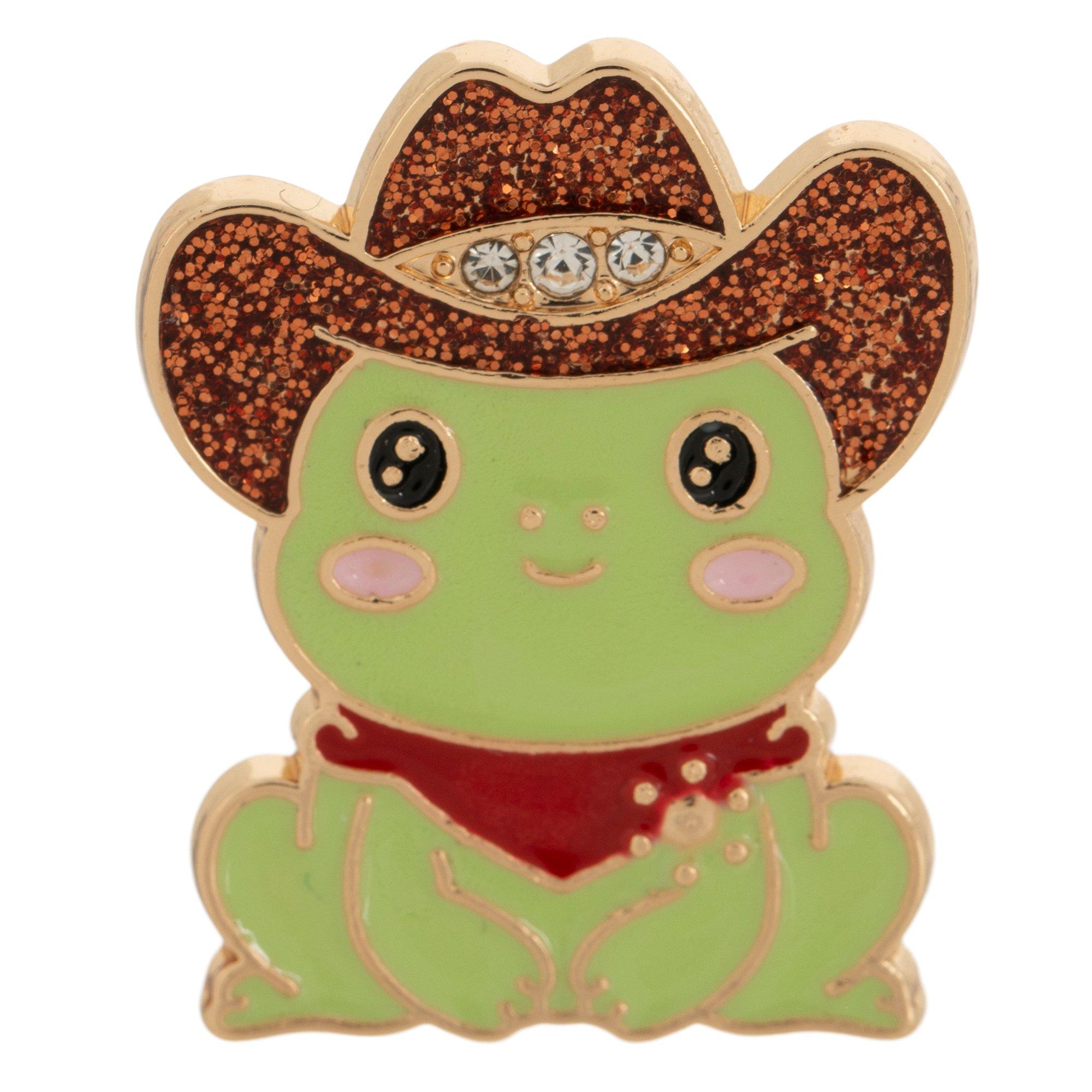 Frog Wearing Cowboy Hat Enamel Pin | Hobby Lobby | 2549483