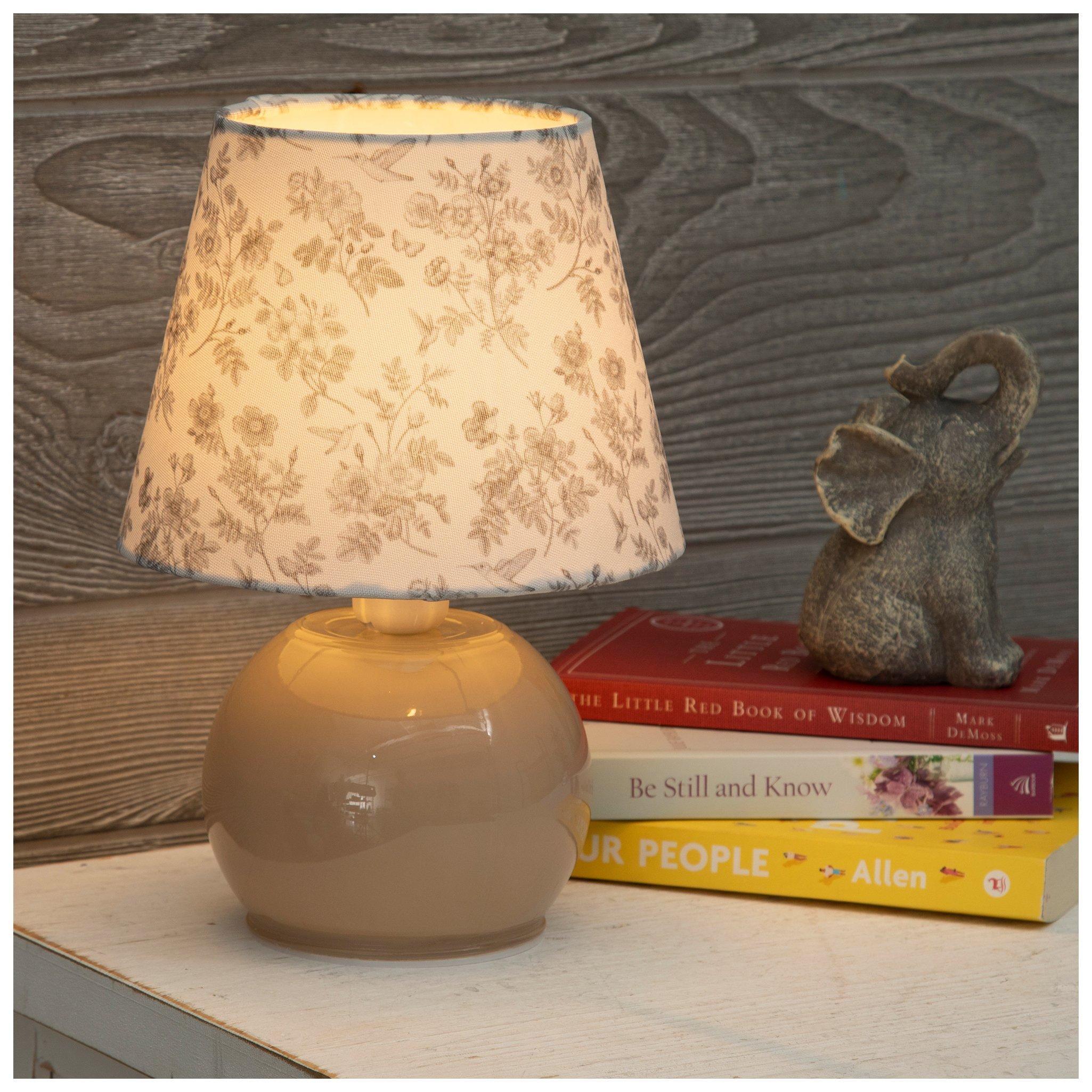 Taupe Floral LED Lamp | Hobby Lobby | 2551356