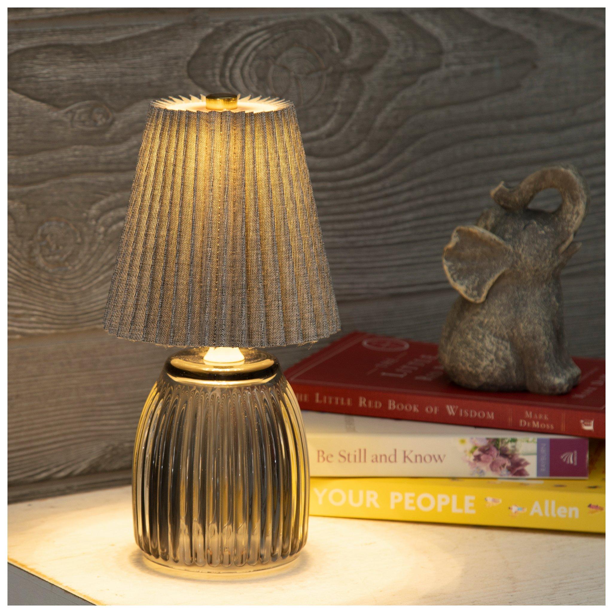 Gray Ribbed LED Lamp | Hobby Lobby | 2551539