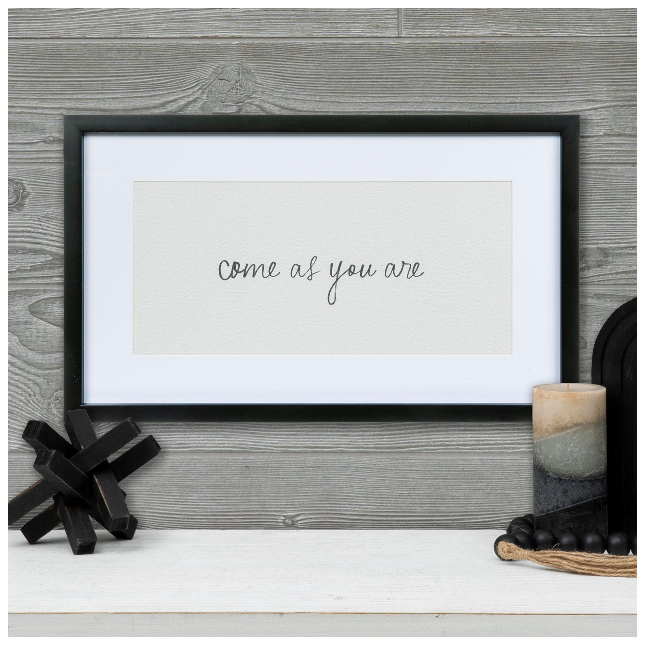 Come As You Are Framed Wood Wall Decor | Hobby Lobby | 2556777