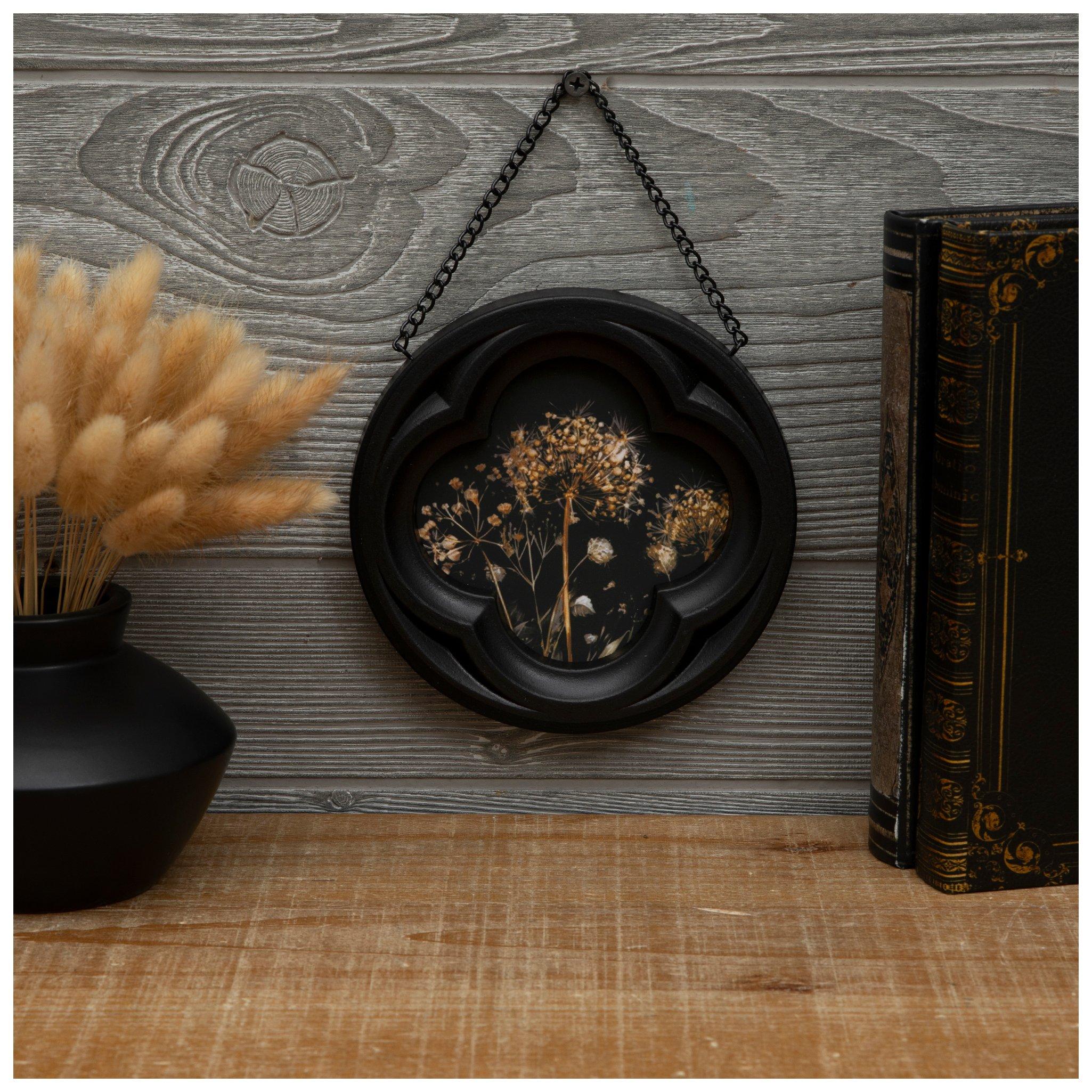 Black Frame Dandelion Wood Wall Decor | Hobby Lobby | 2556918