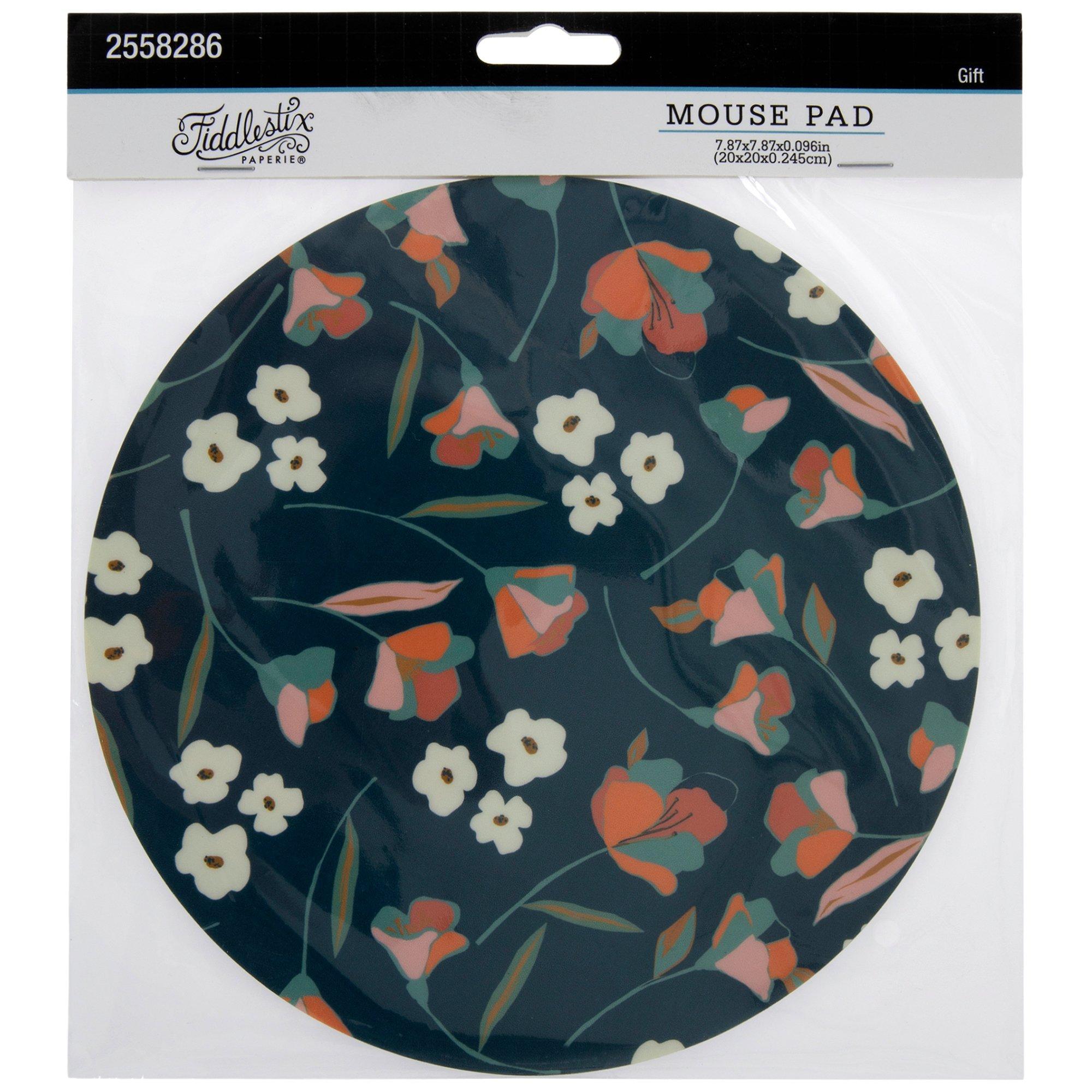 Navy Floral Round Mouse Pad | Hobby Lobby | 2558286