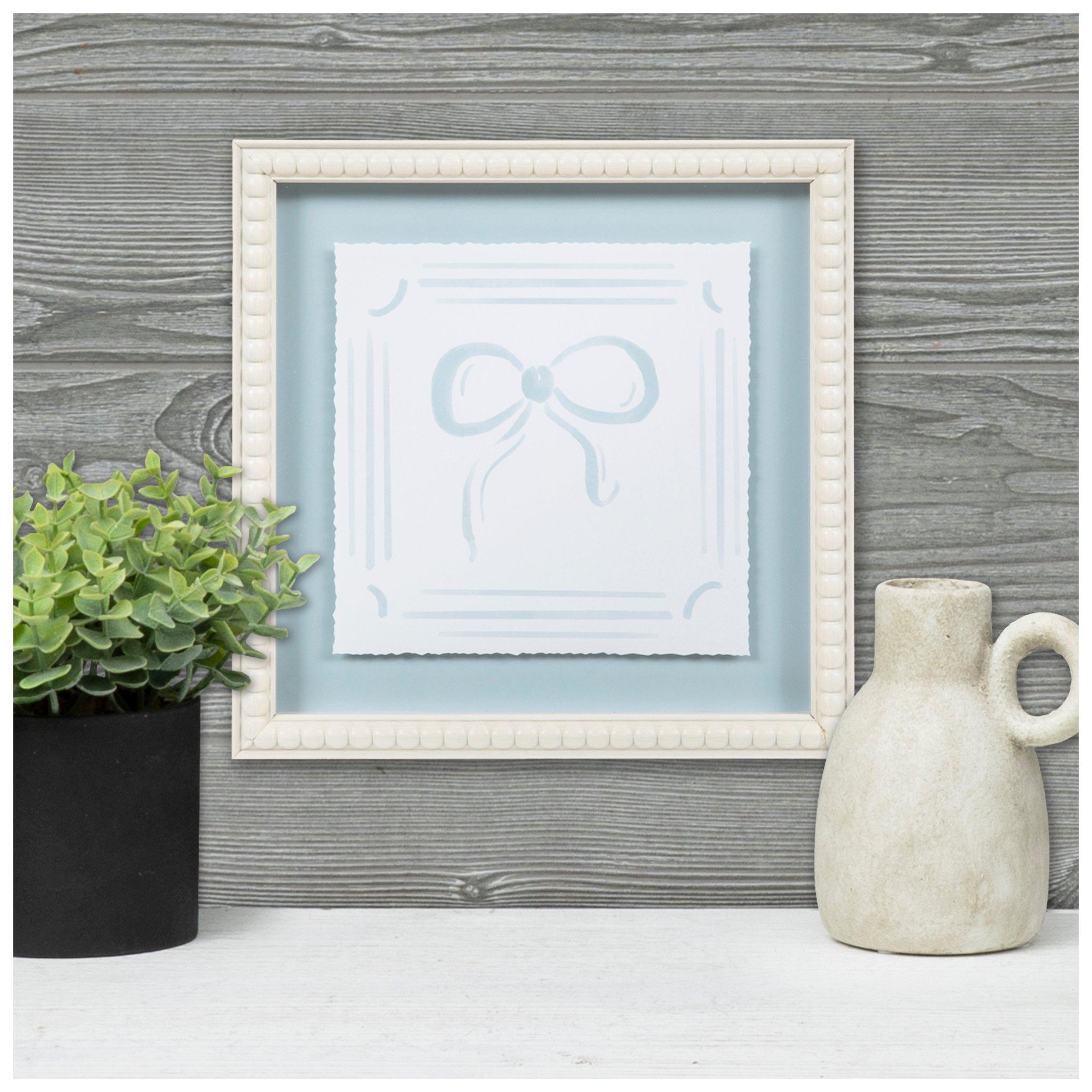 Blue Bow Framed Wall Decor | Hobby Lobby | 2558567