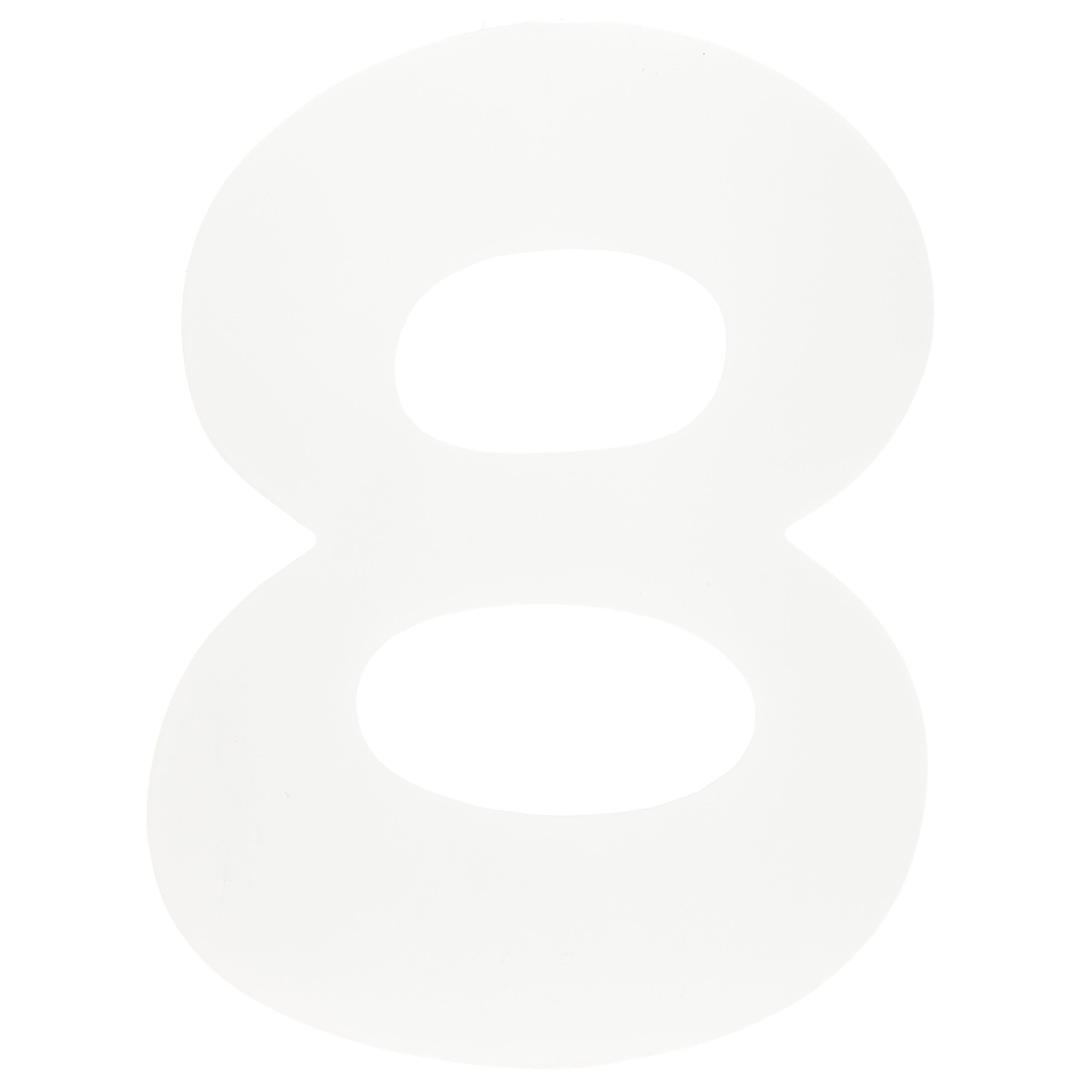 White Wood Number Wall Decor | Hobby Lobby | 255885