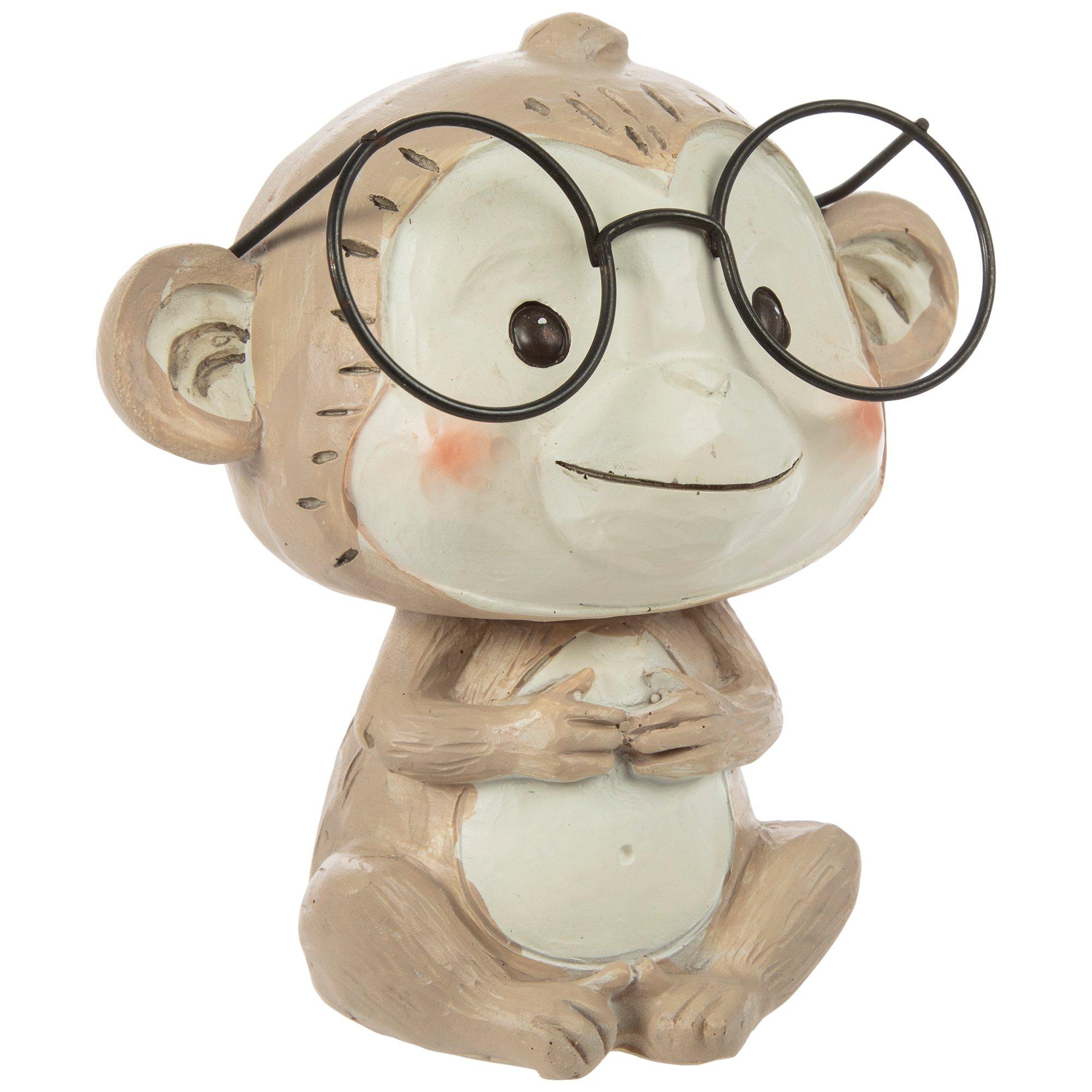 Monkey Wearing Glasses Figurine | Hobby Lobby | 2559888