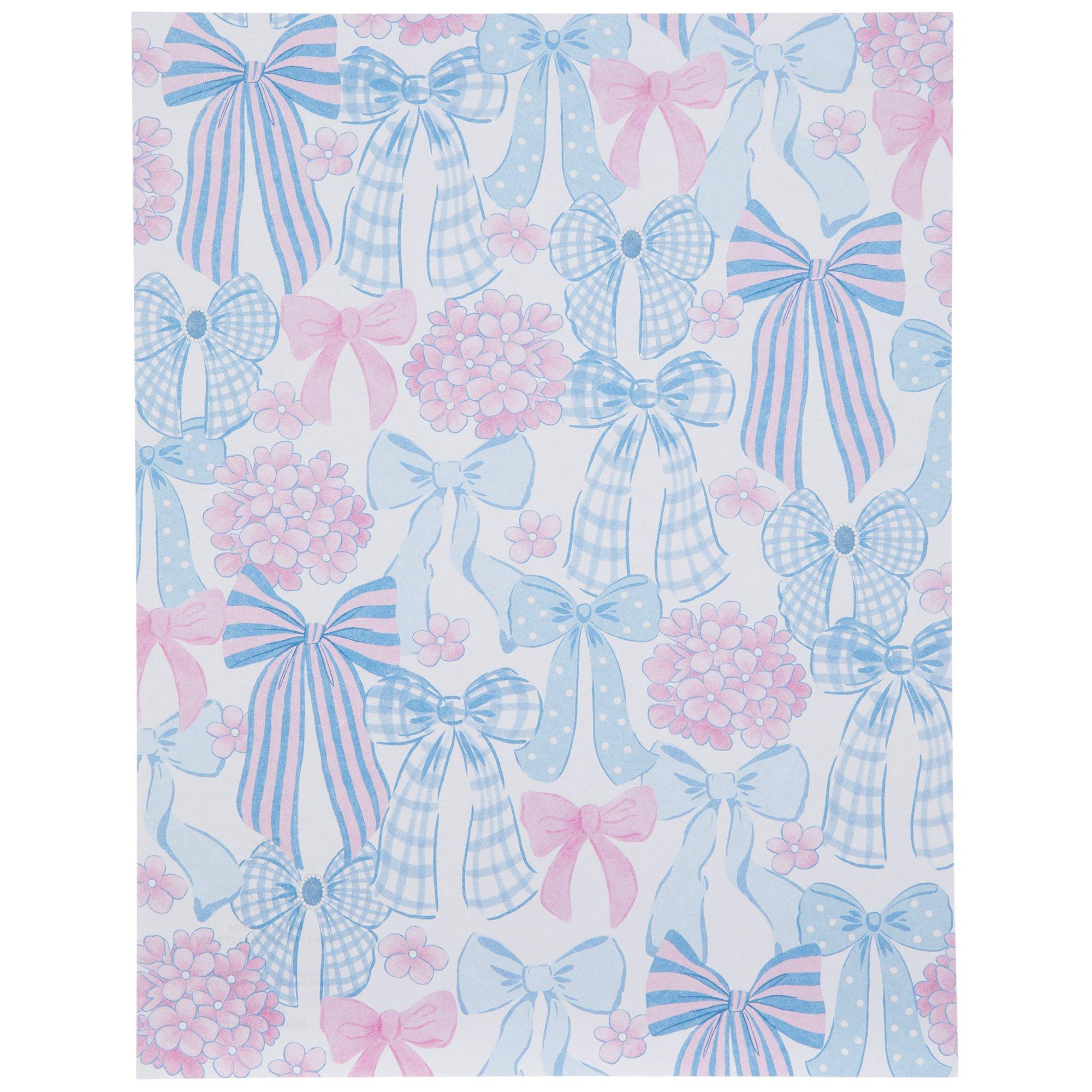 Patterned Bows & Flowers Scrapbook Paper - 8.5" x 11" | Hobby Lobby ...